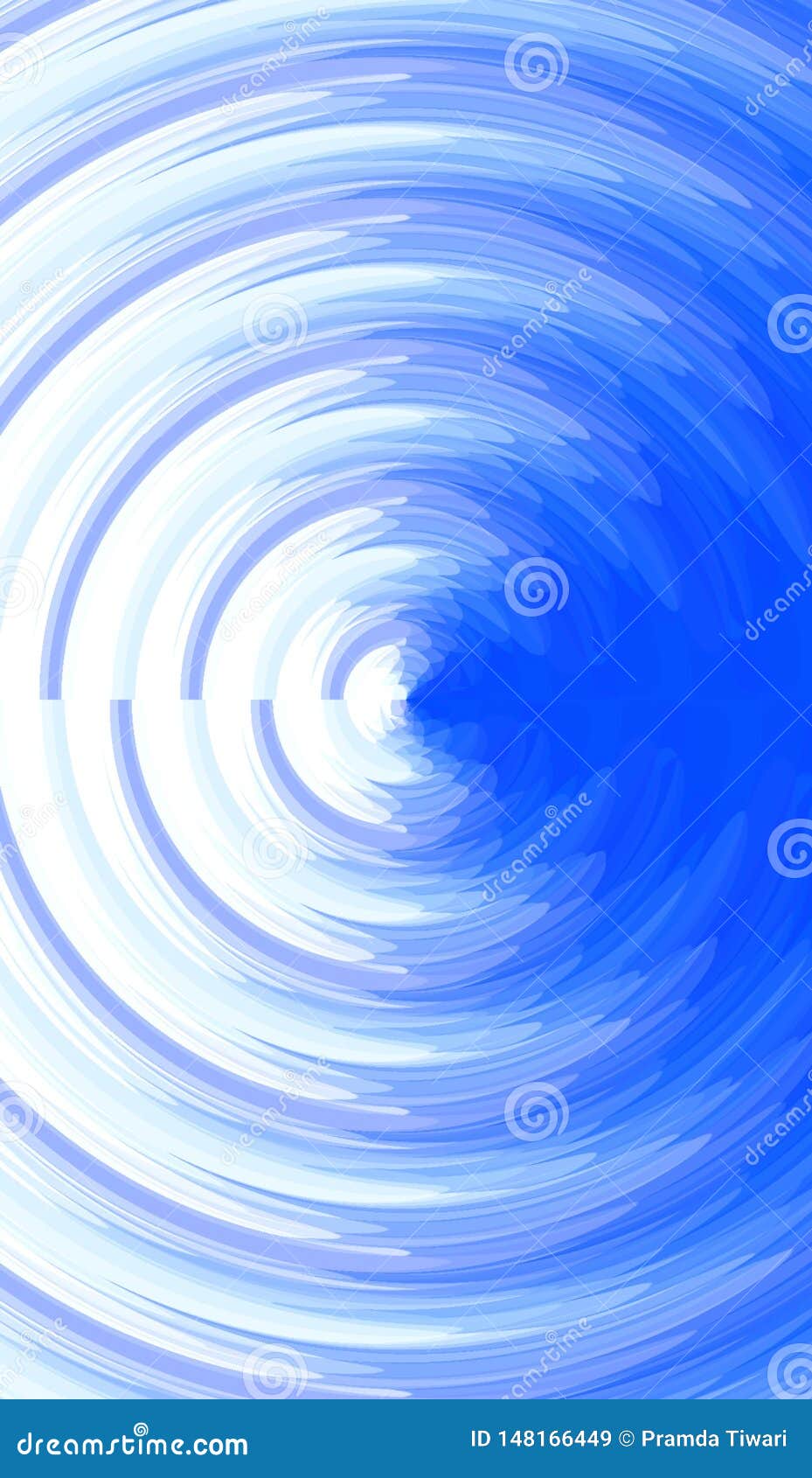 Blue Radial Water Wave Pattern Stock Illustration - Illustration of ...