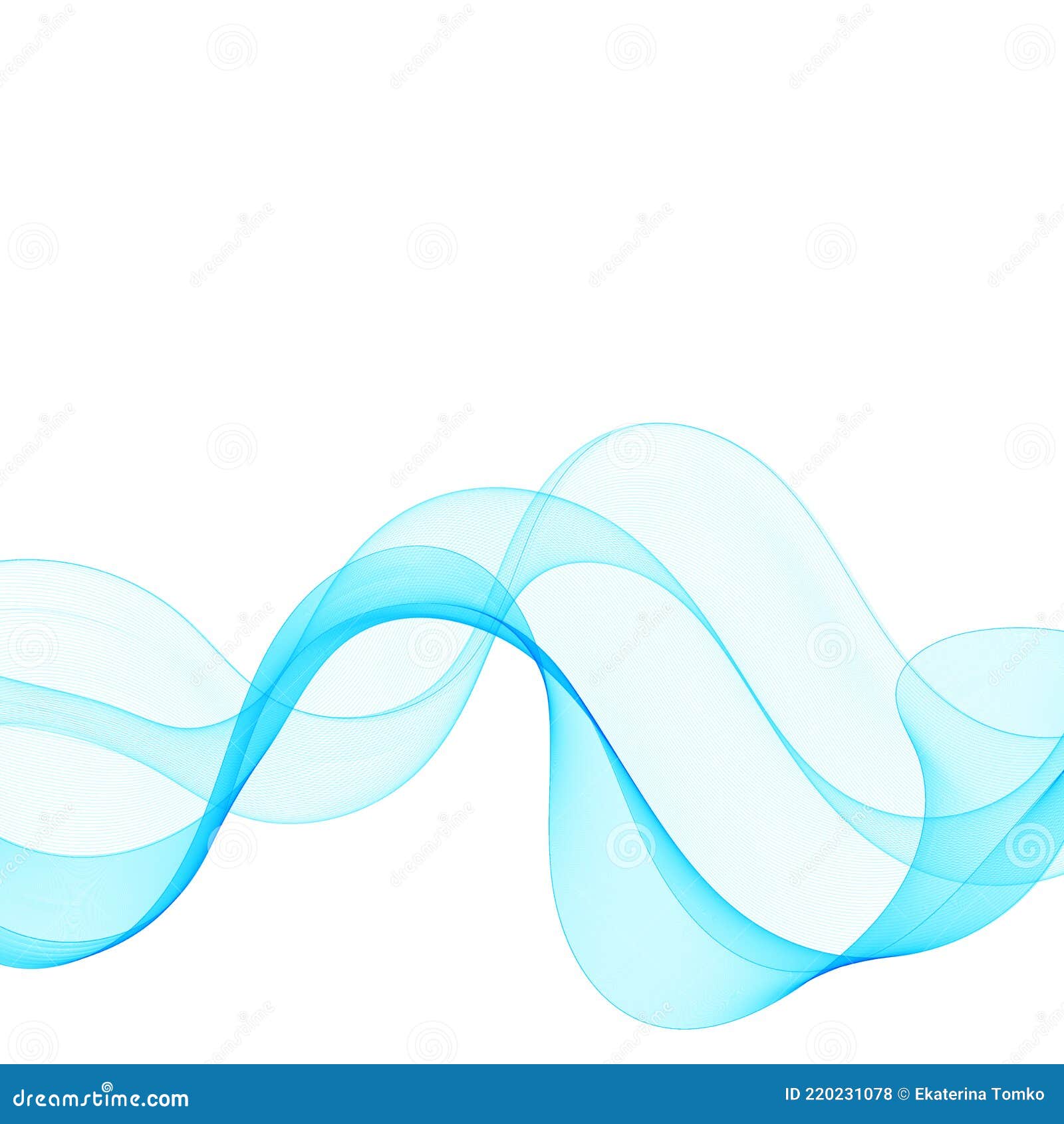 Blue Wave Pattern. Template for Presentation. Vector Design Element ...