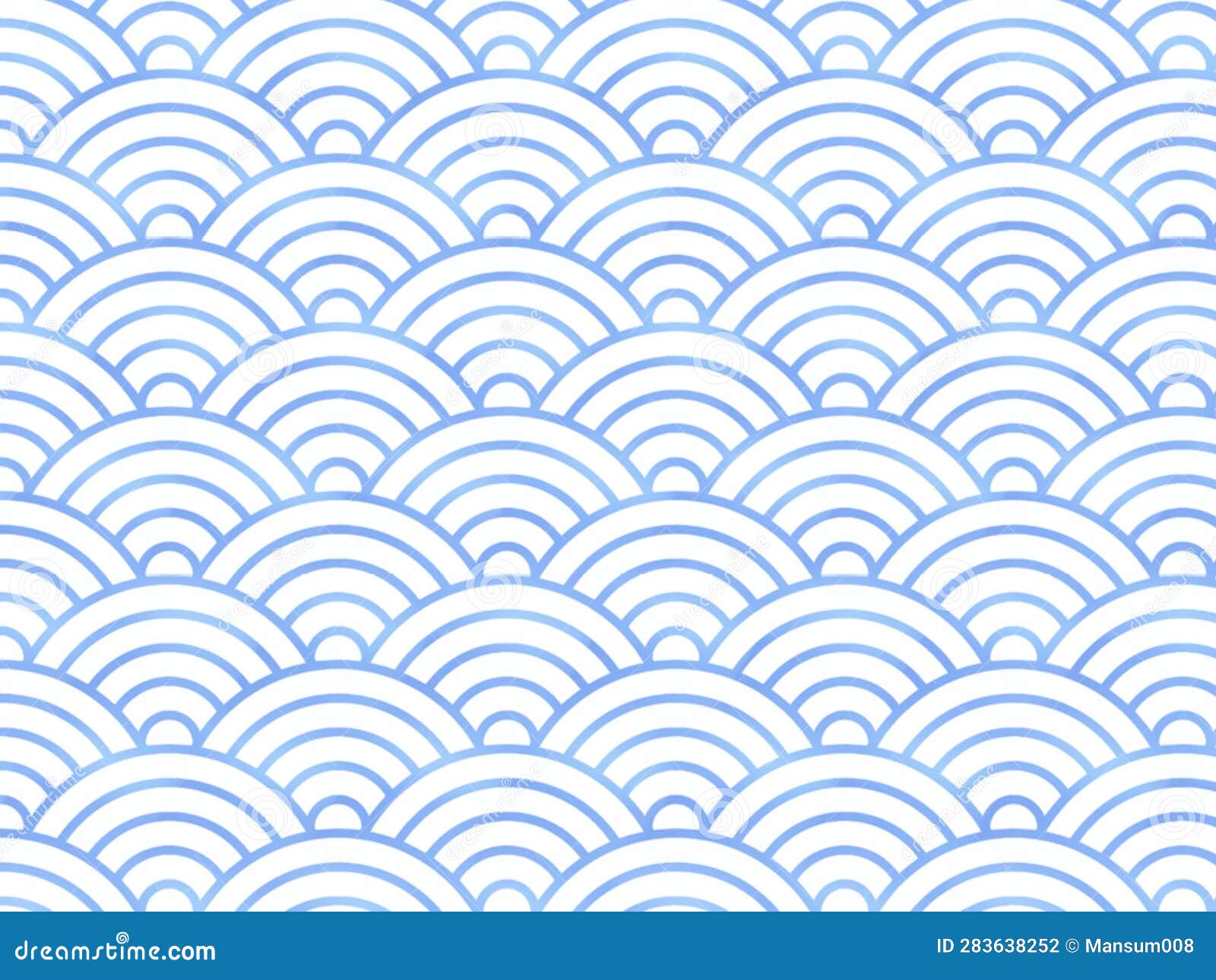 Blue Wave Pattern with Wavy Lines Background Stock Illustration ...