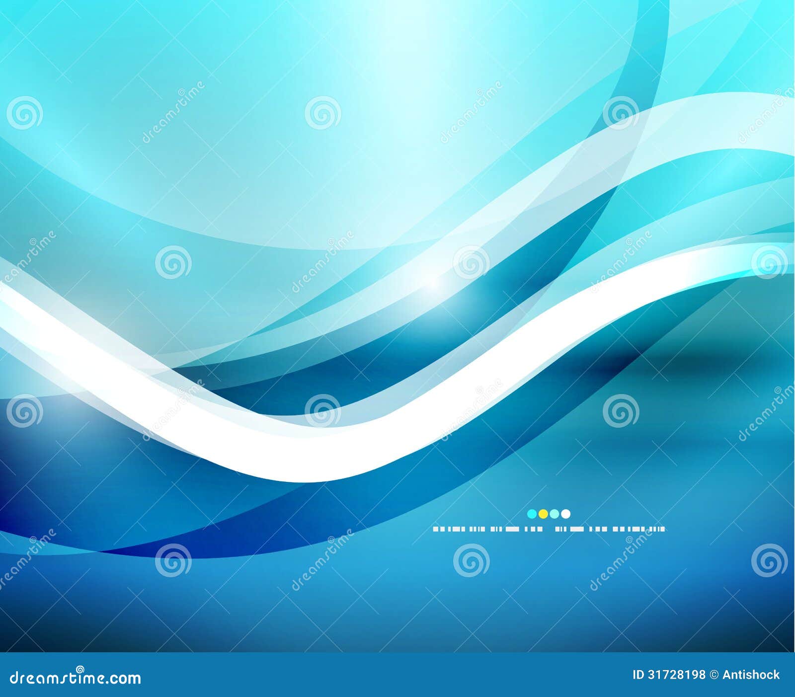 Blue wave shape stock vector. Illustration of line, blend - 31728198