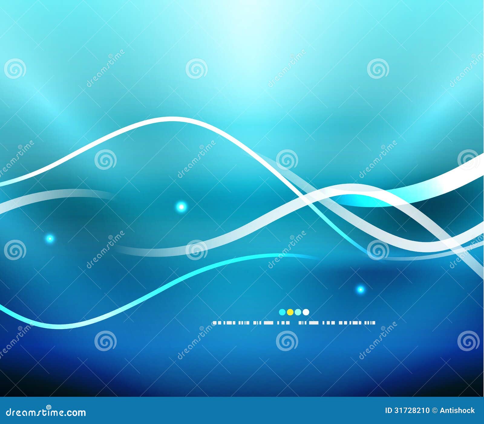 Blue wave shape stock vector. Illustration of geometric - 31728210
