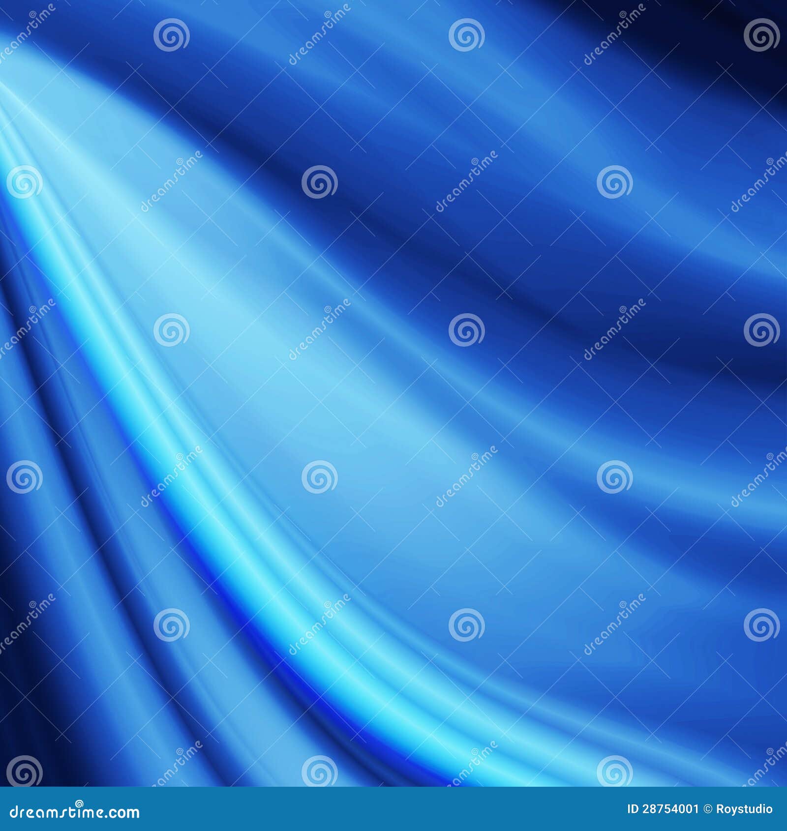 Blue Wave Silk Fabric Texture Abstract Background Stock Illustration ...