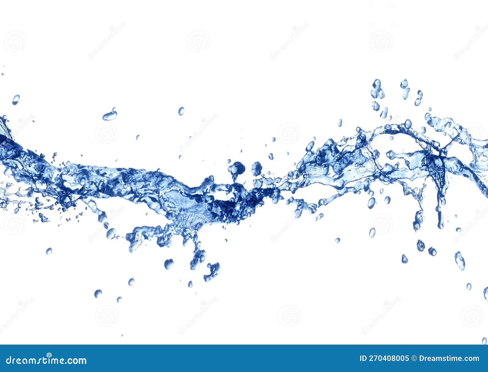 Abstract Background of Blue Waves and Splashes Stock Image - Image of ...