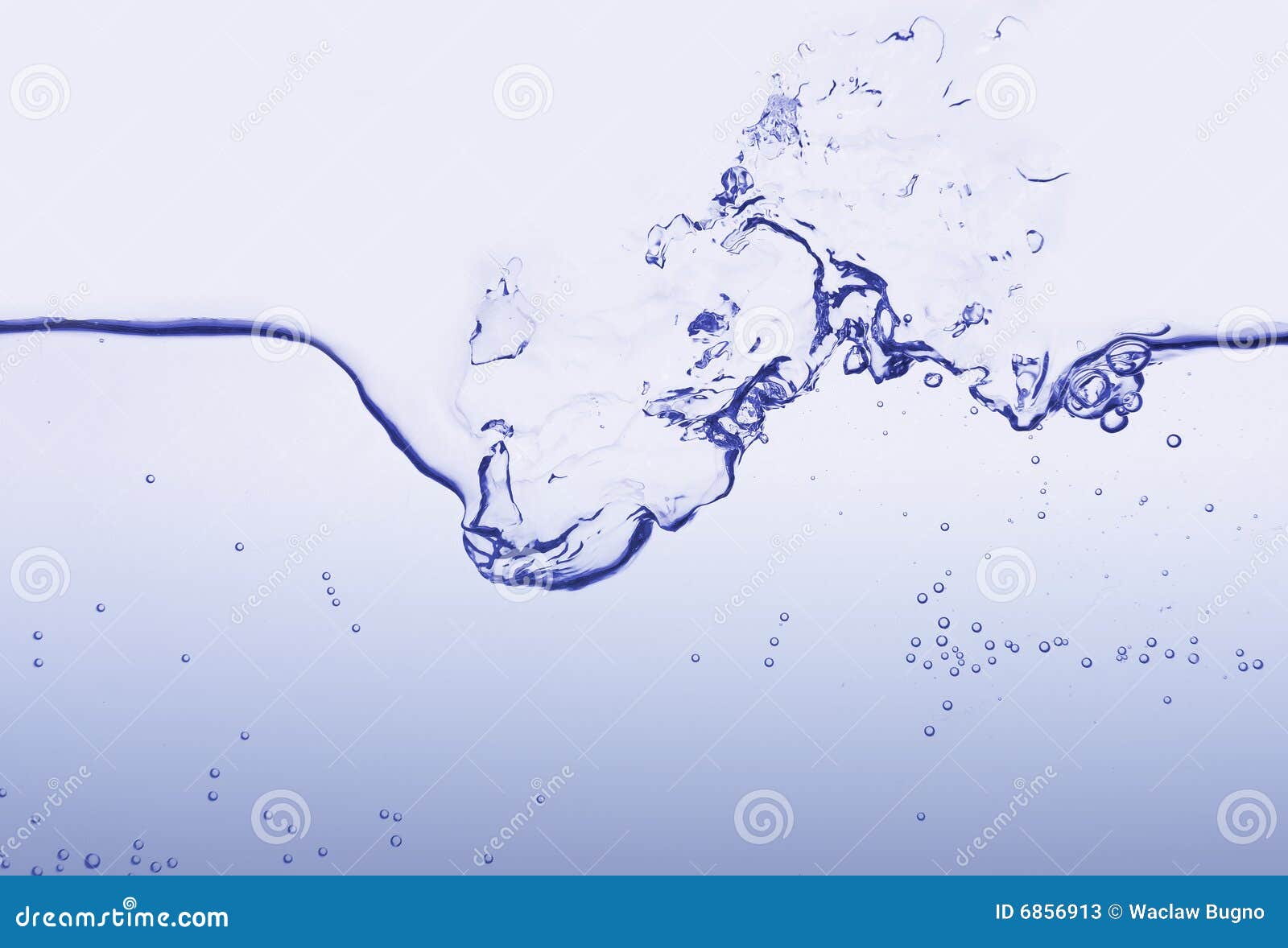 Blue Wave Splash Background Stock Image - Image of powerful, design ...