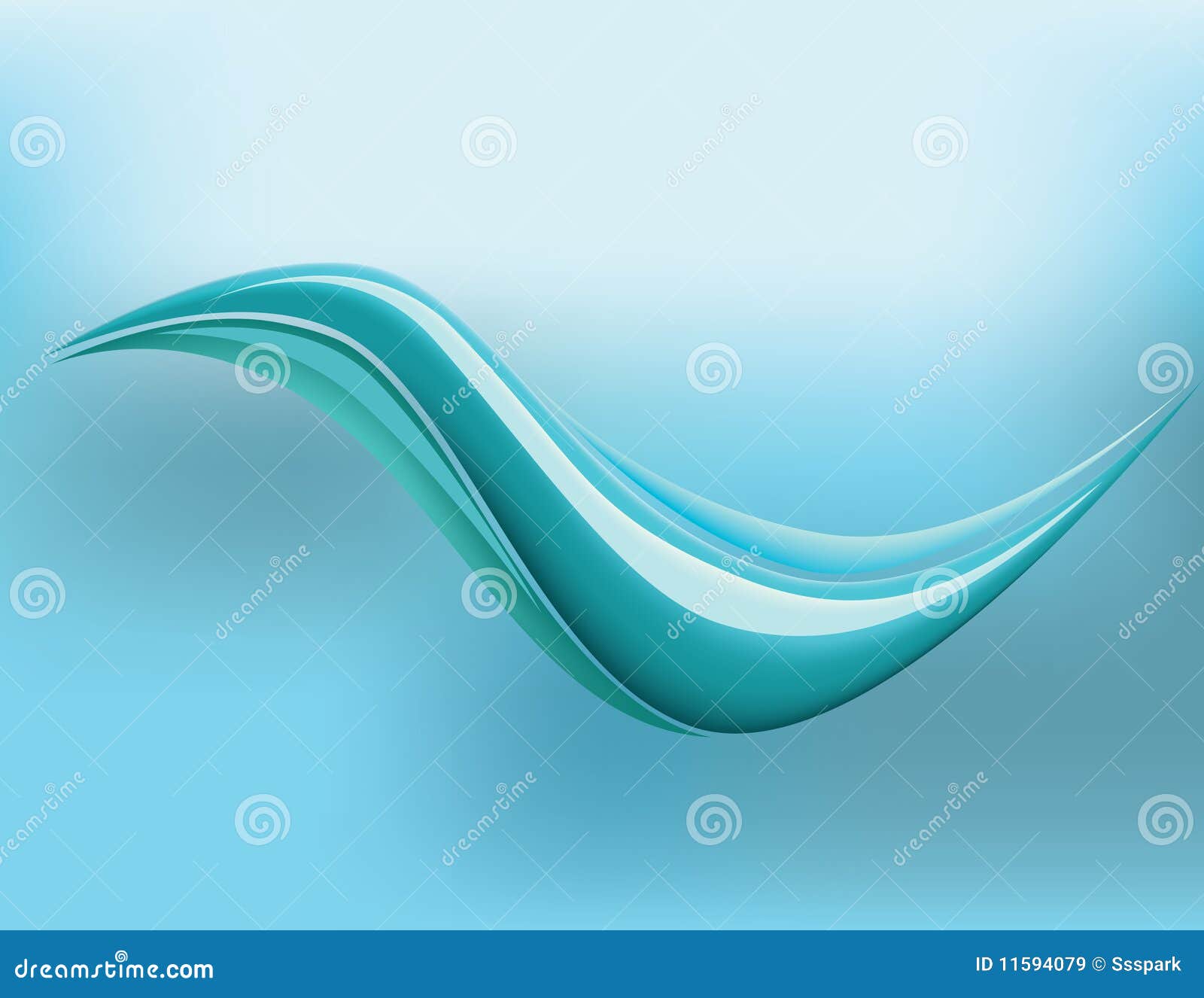 Blue wave vector stock vector. Illustration of abstract - 11594079