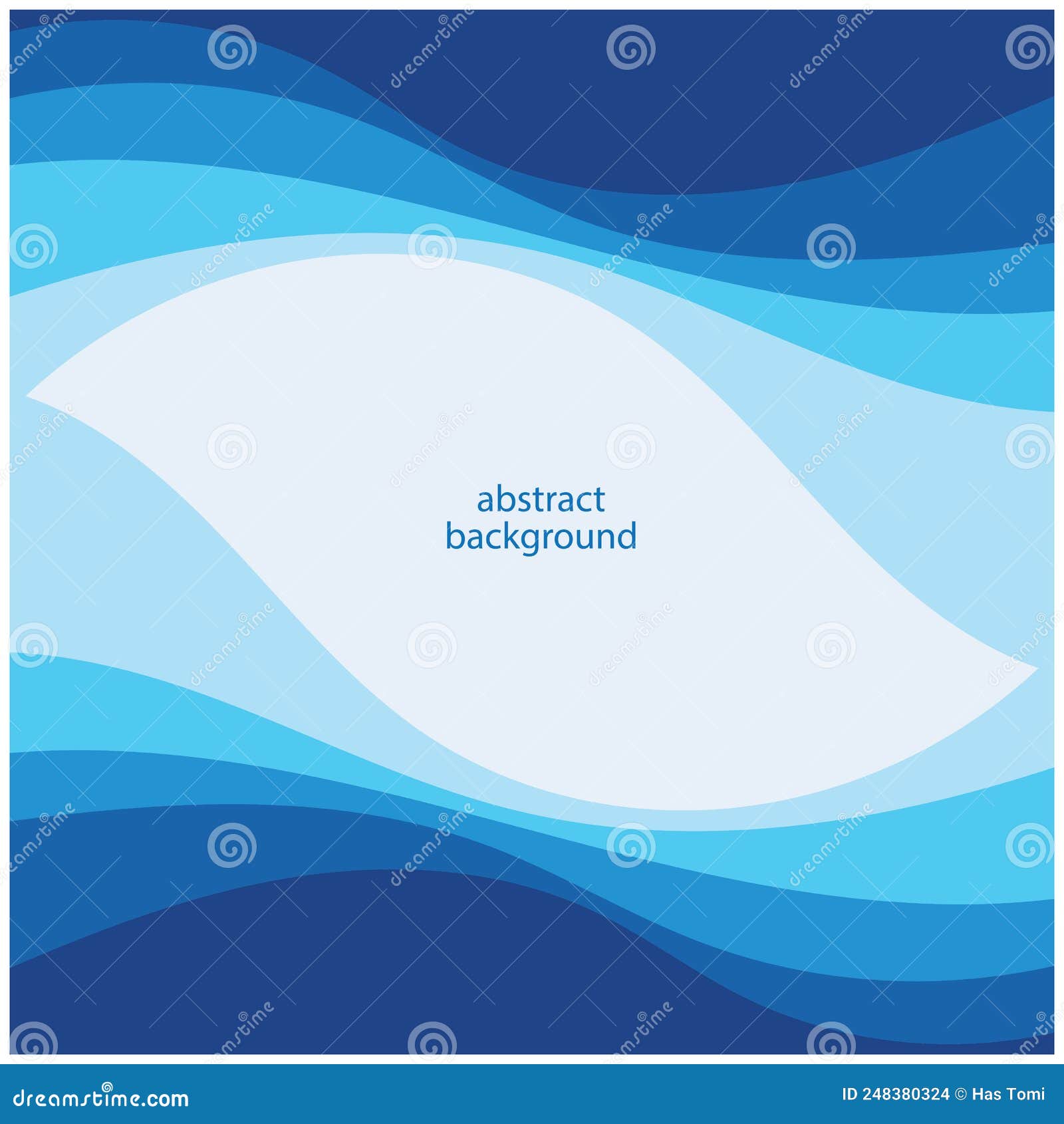 Blue Wave Vector Abstract Background Flat Design Stock Illustration ...