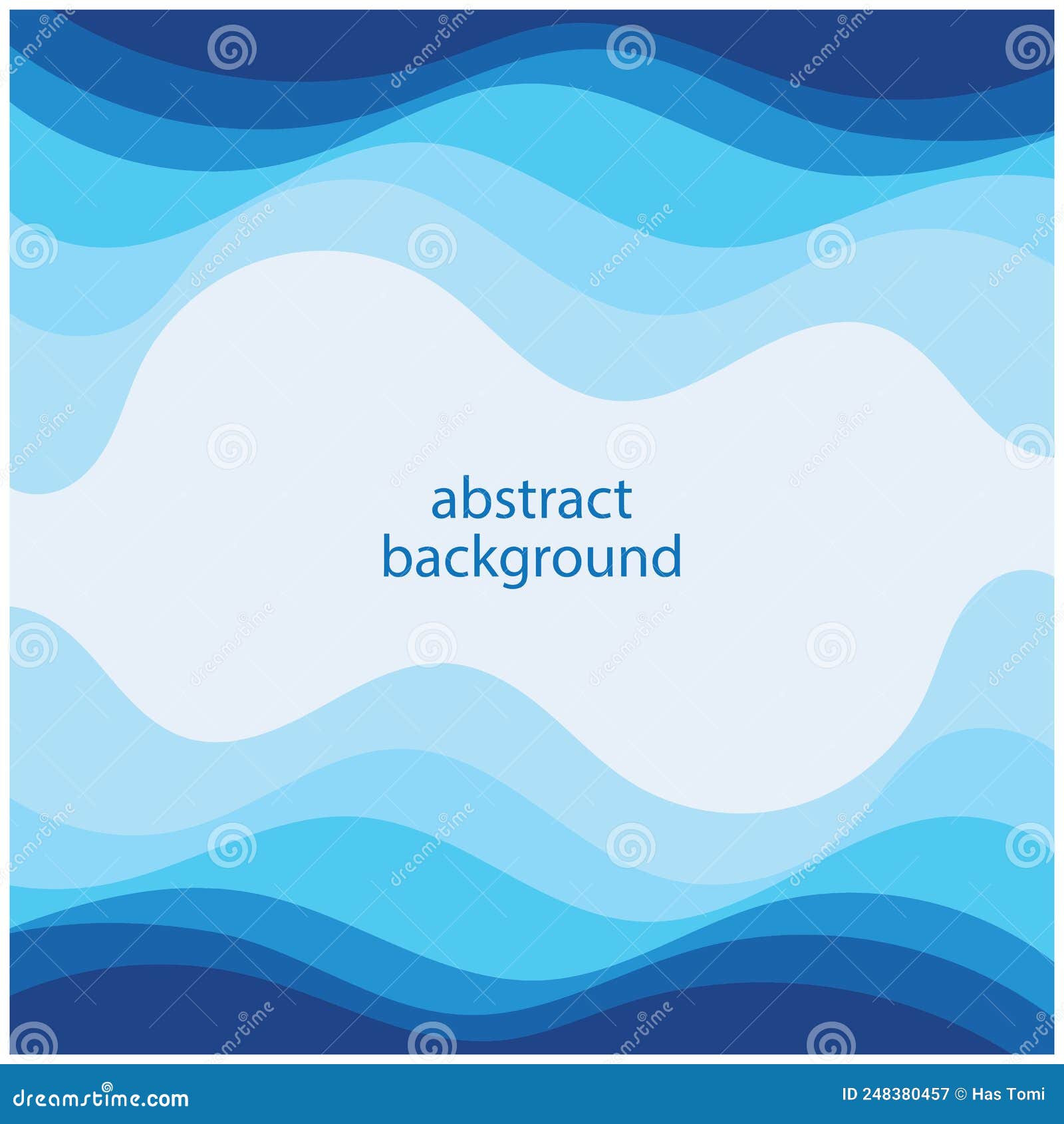 Blue Wave Vector Abstract Background Flat Design Stock Illustration ...