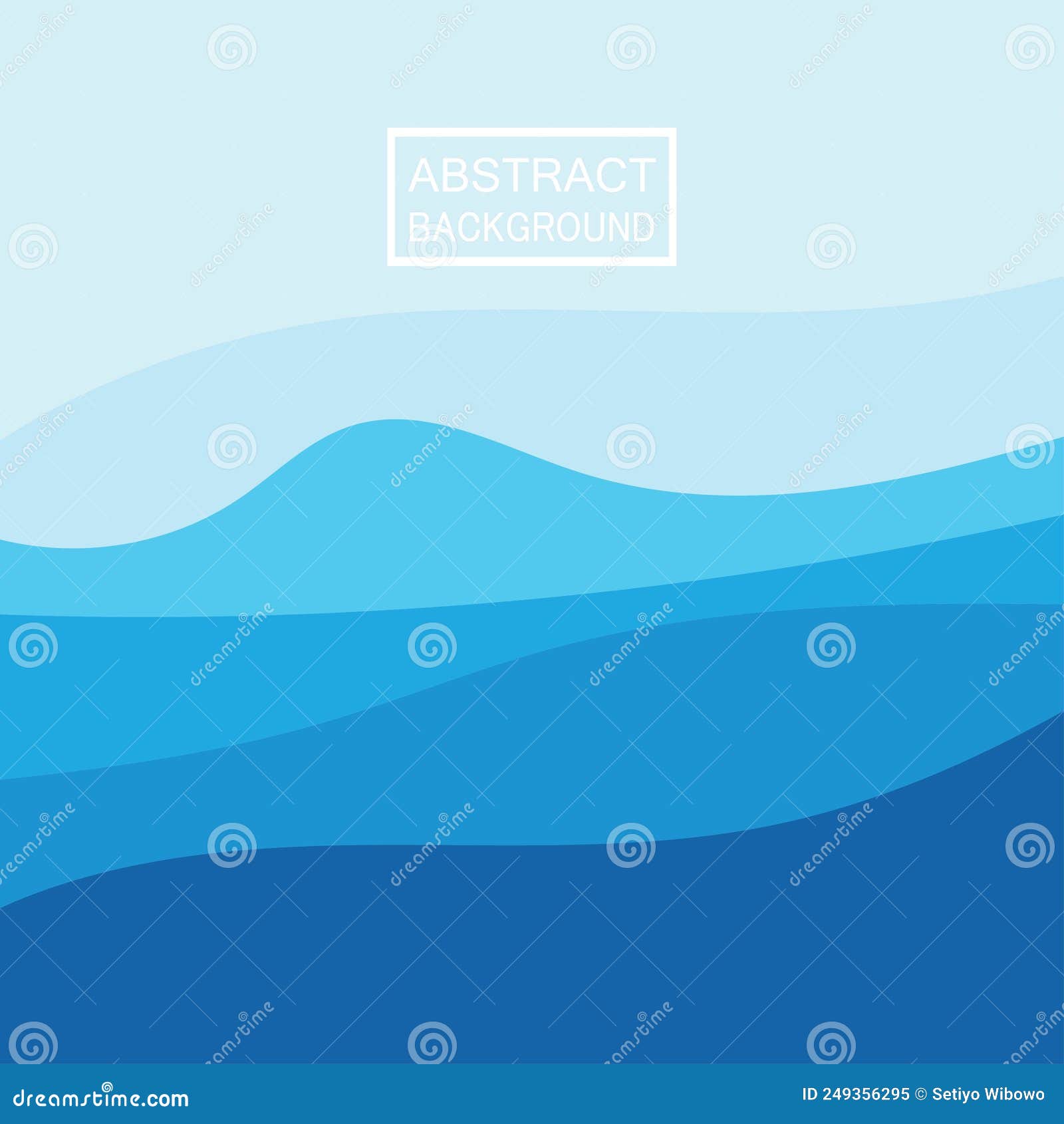 Blue Wave Vector Abstract Background Flat Design Stock Illustration ...