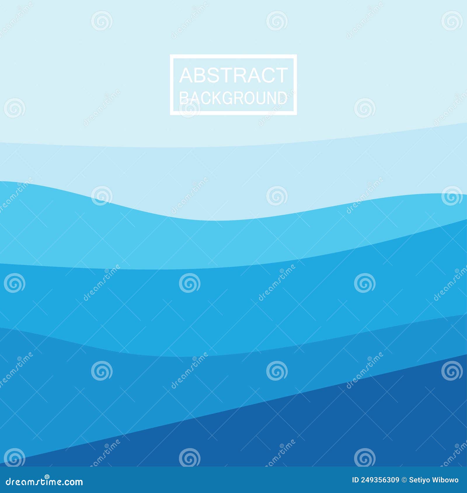 Blue Wave Vector Abstract Background Flat Design Stock Illustration ...