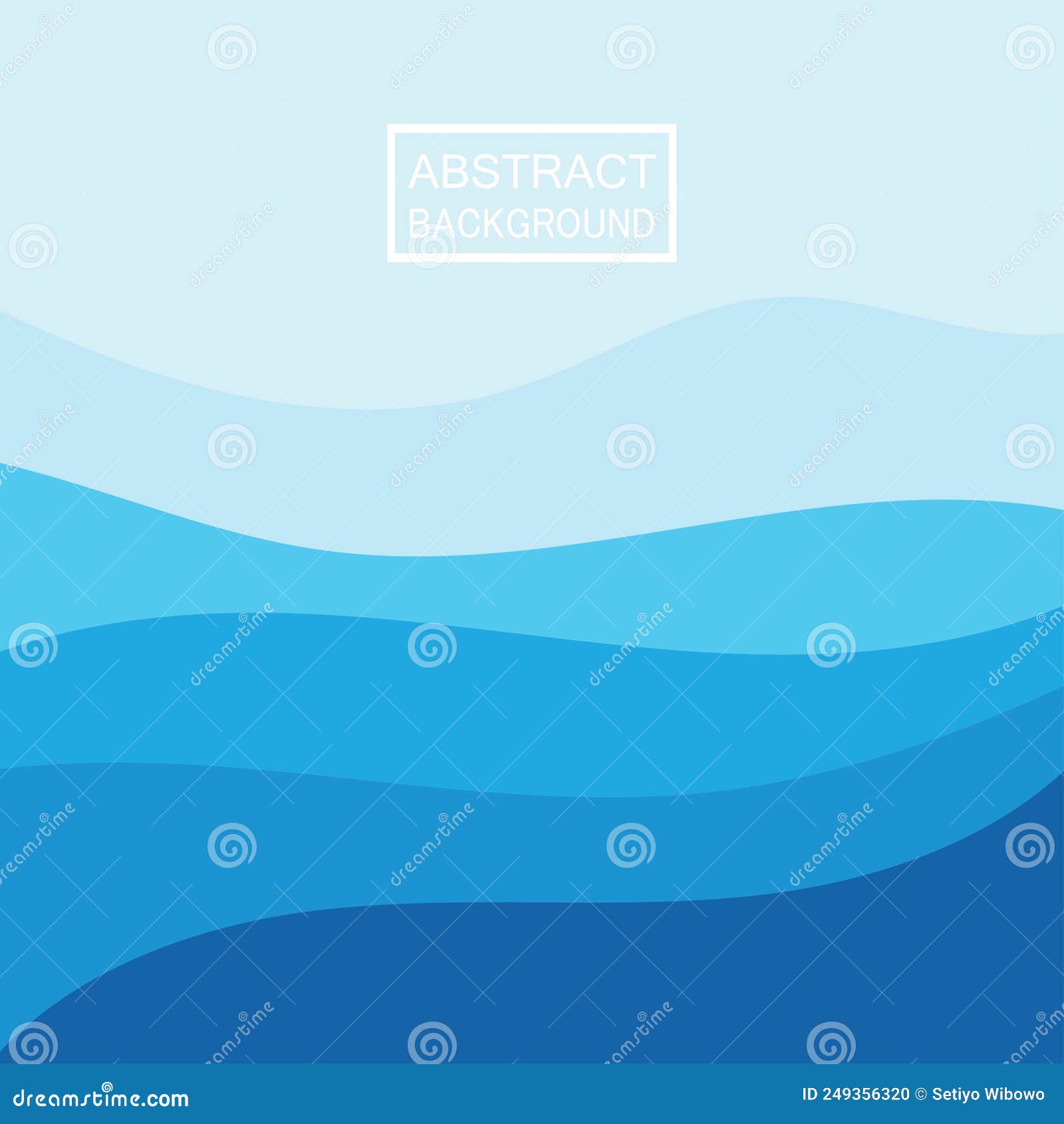 Blue Wave Vector Abstract Background Flat Design Stock Illustration ...