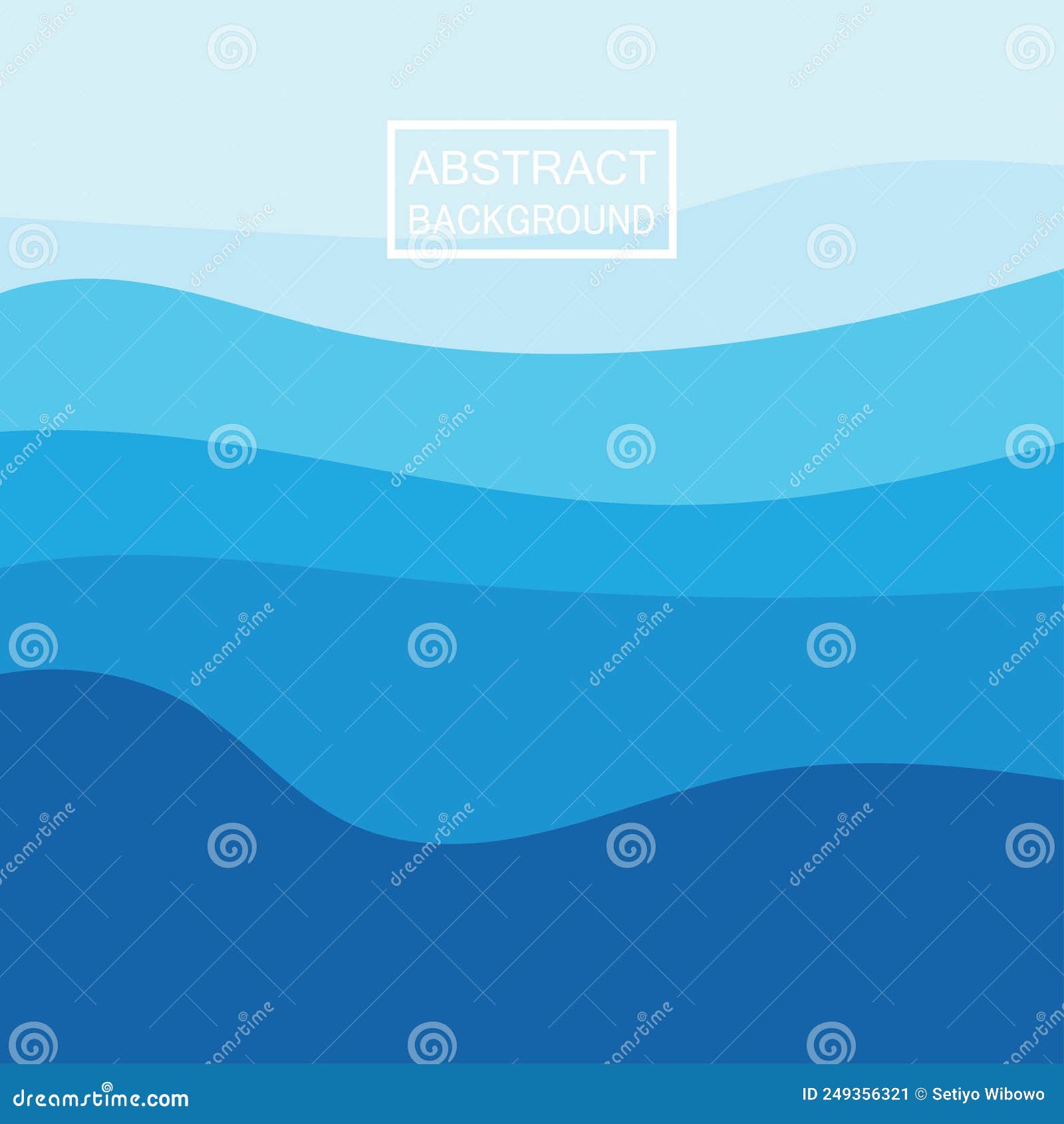 Blue Wave Vector Abstract Background Flat Design Stock Illustration ...