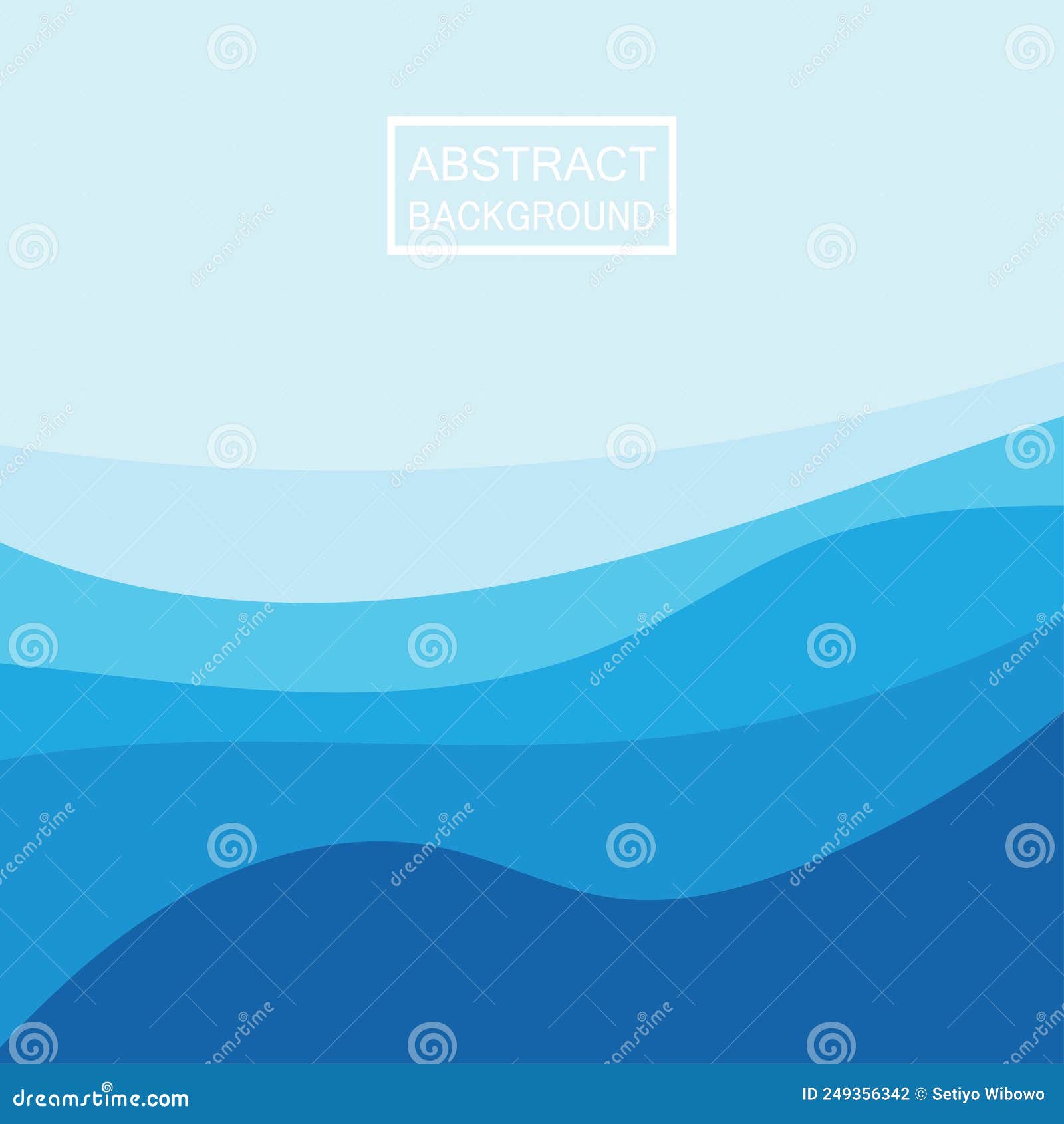 Blue Wave Vector Abstract Background Flat Design Stock Illustration ...