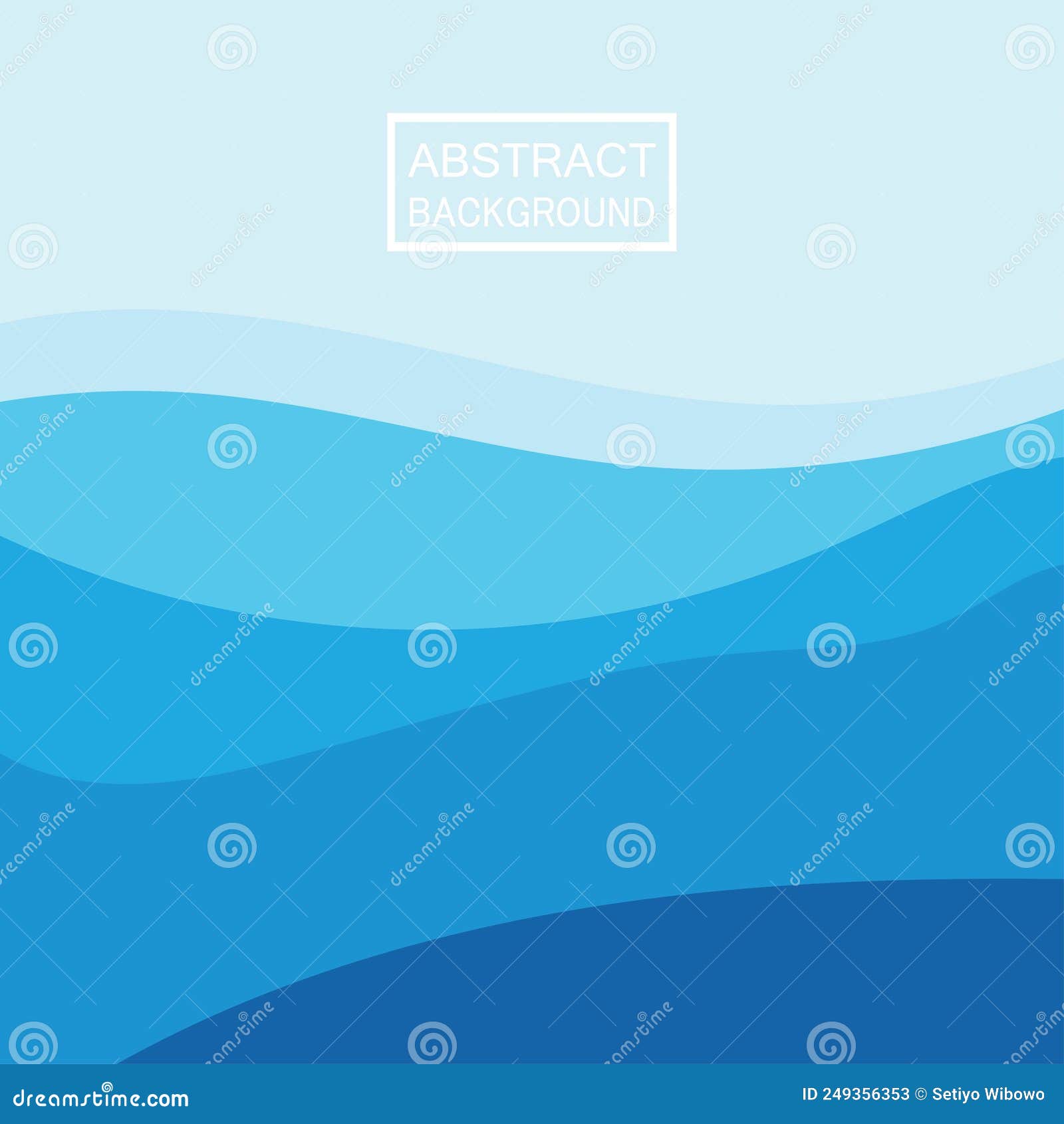 Blue Wave Vector Abstract Background Flat Design Stock Illustration ...