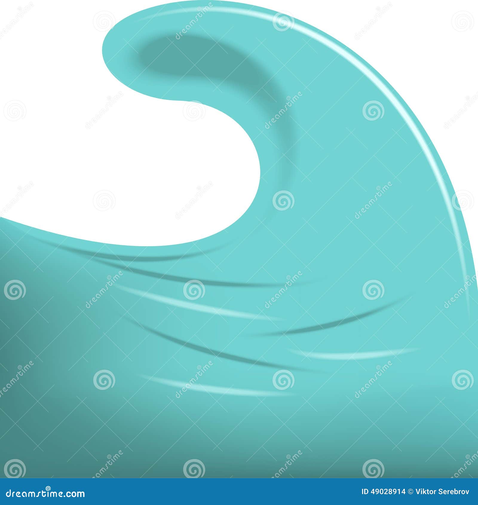 Blue wave stock vector. Illustration of water, liquid - 49028914