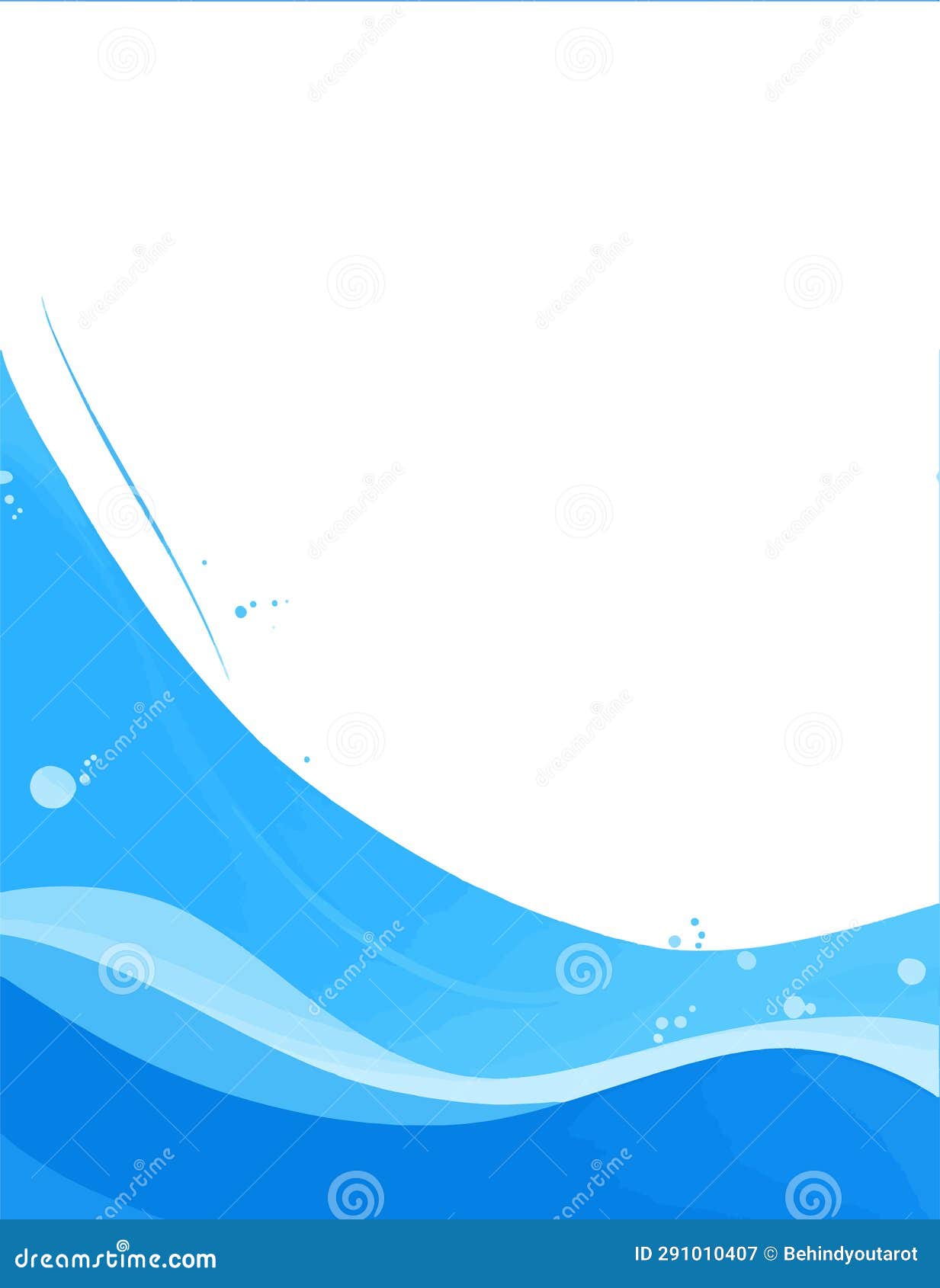 Blue Wave Water Background Design Vector Stock Illustration ...