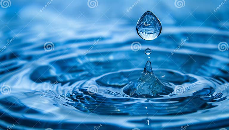 Blue Wave, Water Drop, Underwater Bubble, Clean Reflection, Tranquil ...