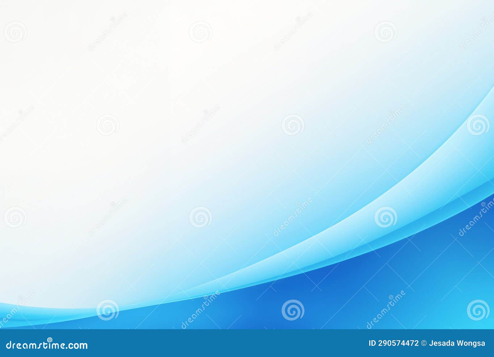 Blue Wave on White Background for Powerpoint Presentation Background ...