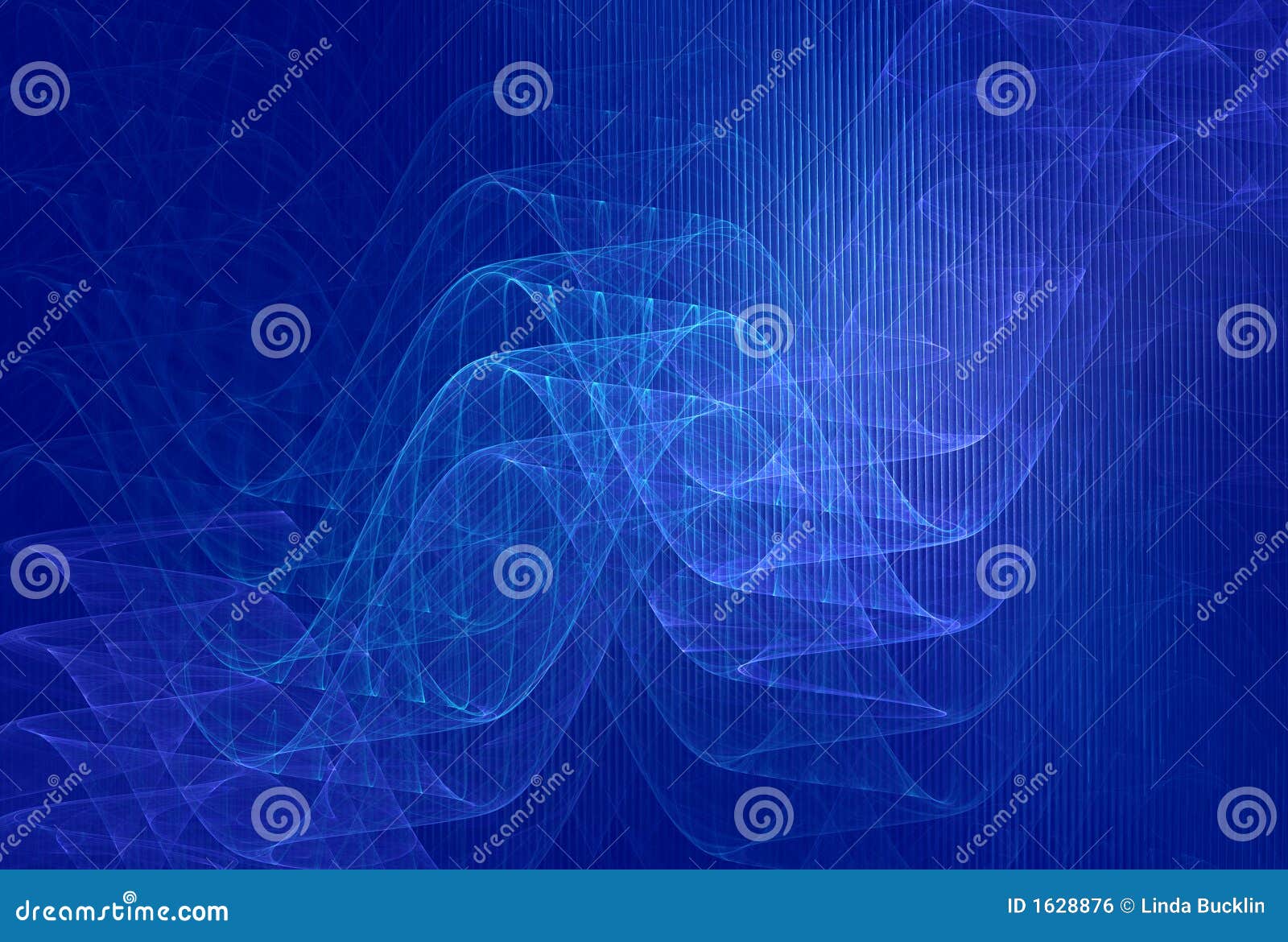 Blue Wavelengths Background Stock Illustration - Illustration of ...