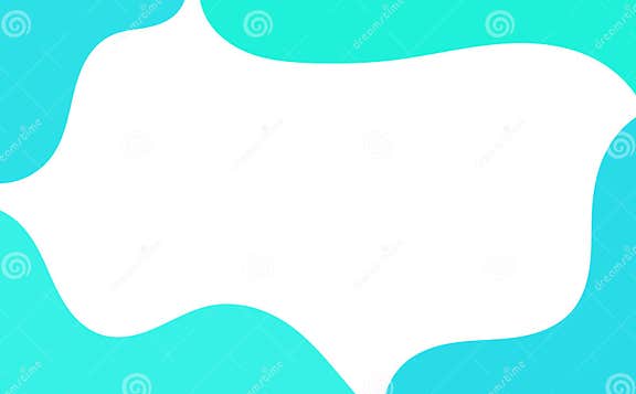 Blue Waves Border Background Stock Vector - Illustration of template ...
