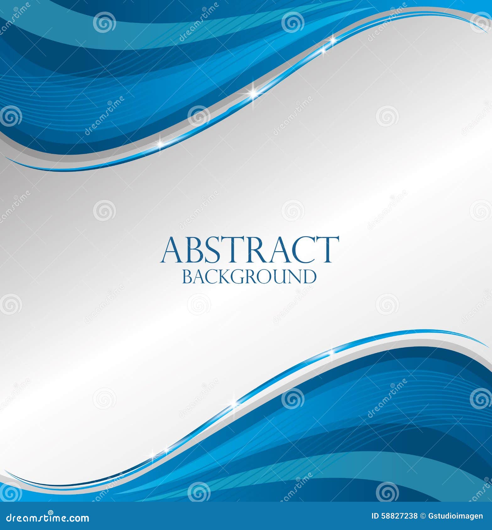 Blue waves design. stock vector. Illustration of creative - 58827238