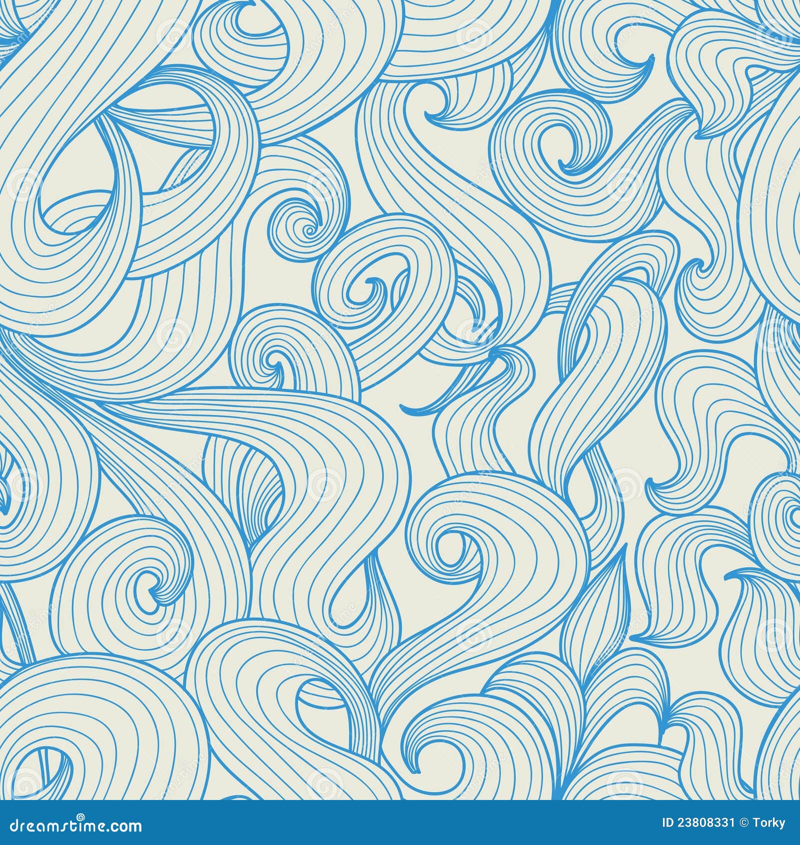 Blue waves pattern stock vector. Illustration of curl - 23808331