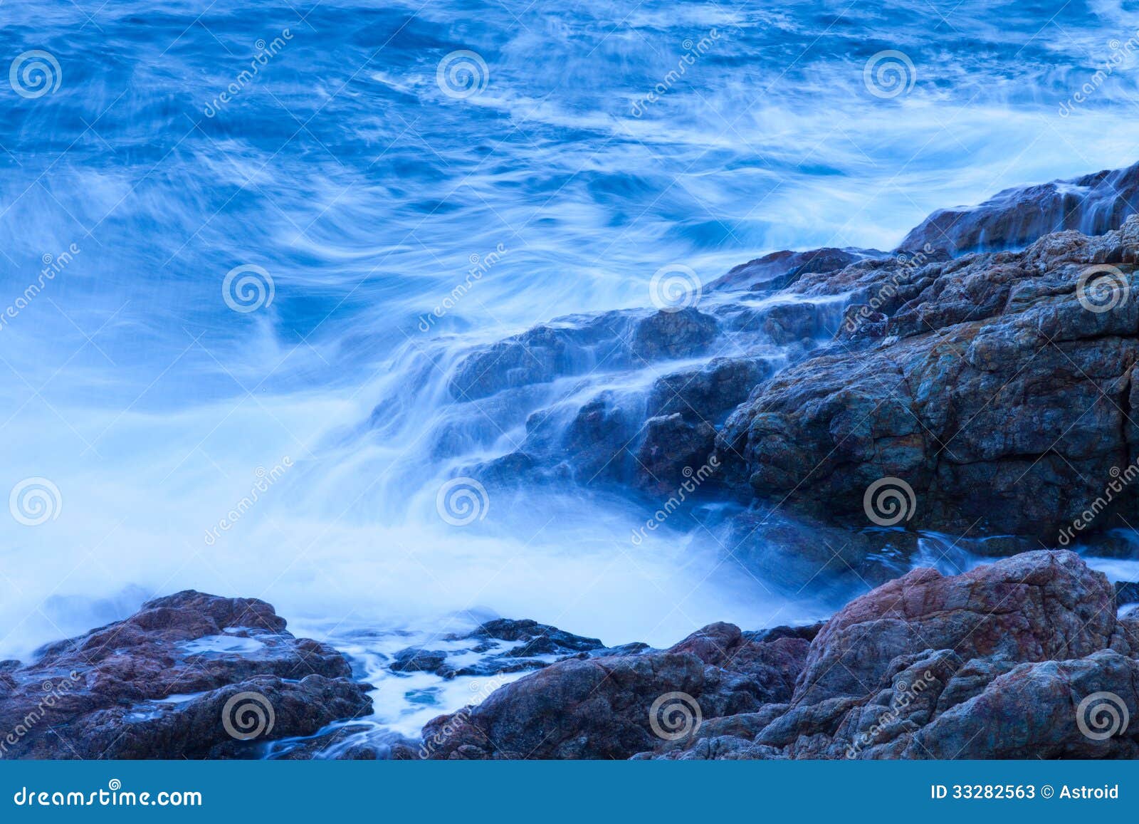 Blue waves stock image. Image of dramatic, landscape - 33282563