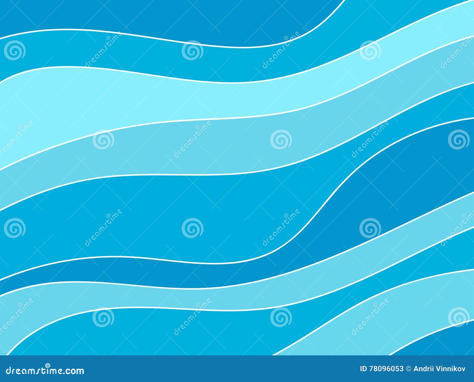 Blue Waves Vector. Ocean Waves. Vector. Stock Vector - Illustration of ...