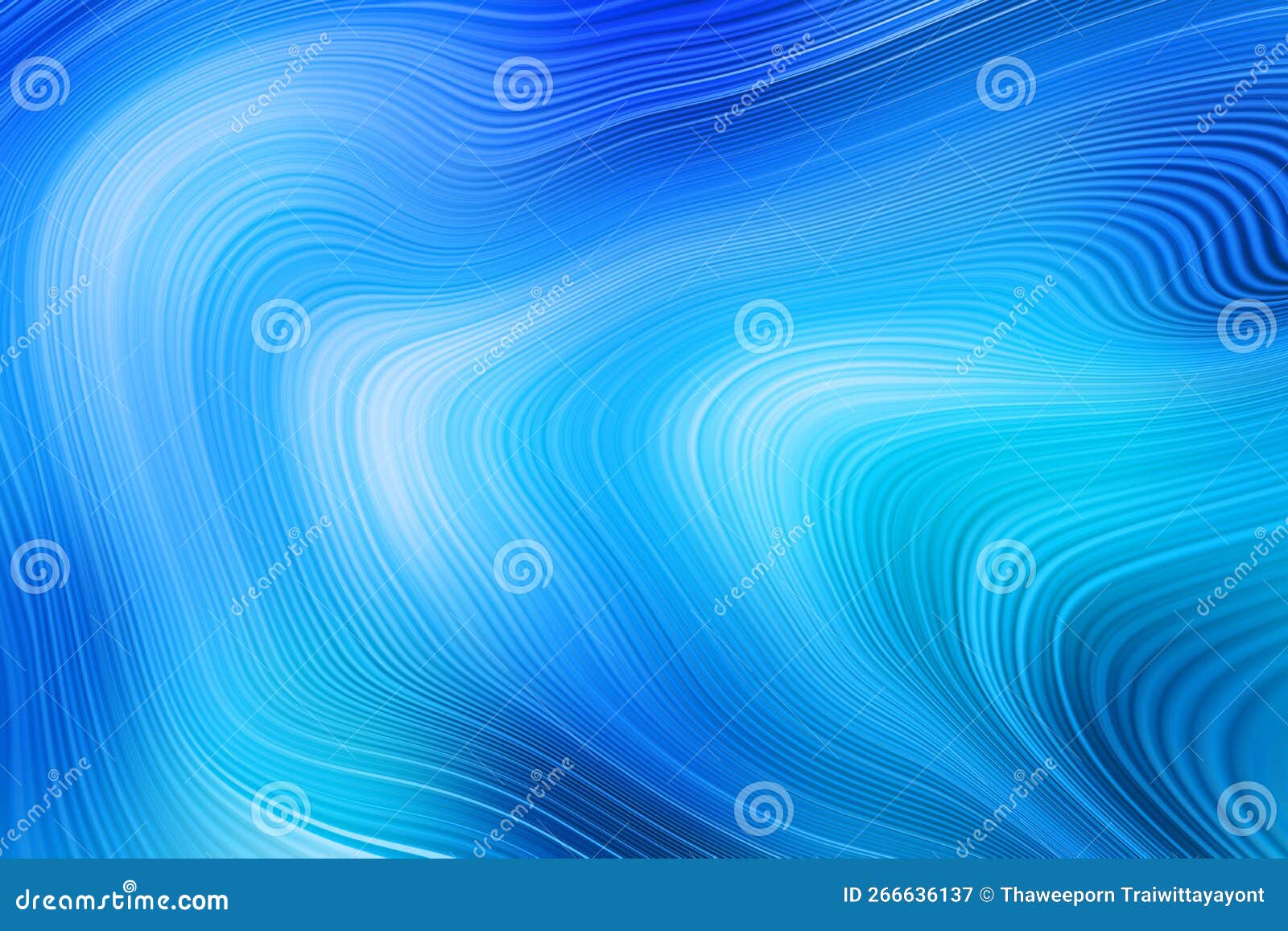 Blue Waves or Water Flow with Light on Blue Background. Abstract ...
