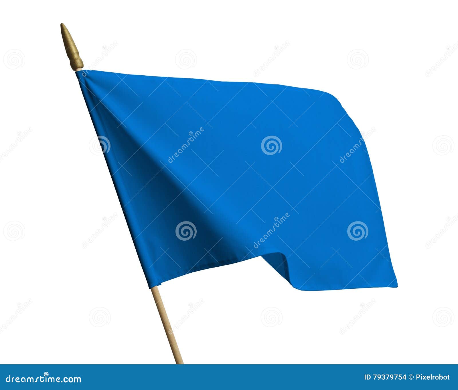 Blue Waving Flag stock photo. Image of blank, despair - 79379754