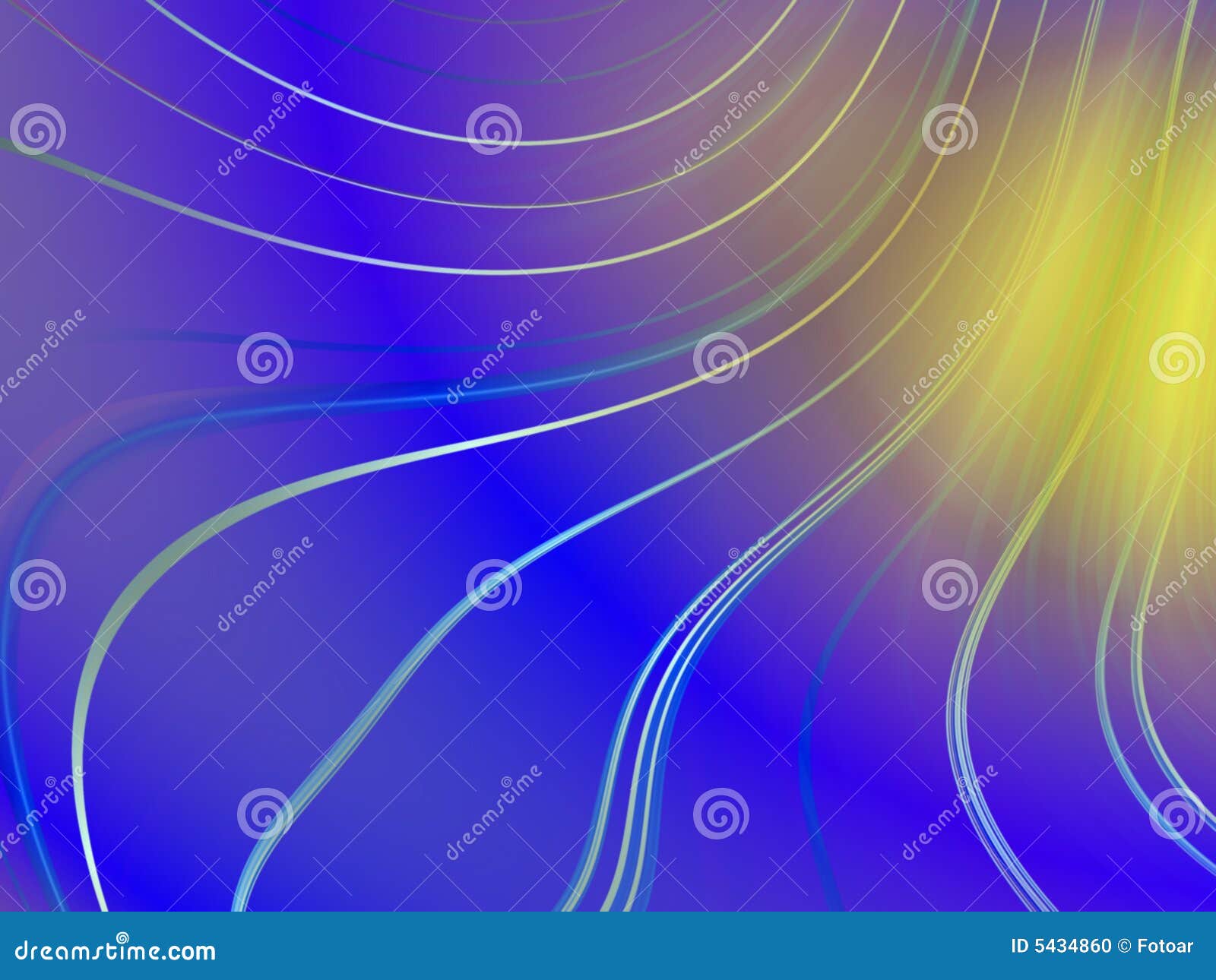 Blue Wavy Abstract Background Stock Illustration - Illustration of ...