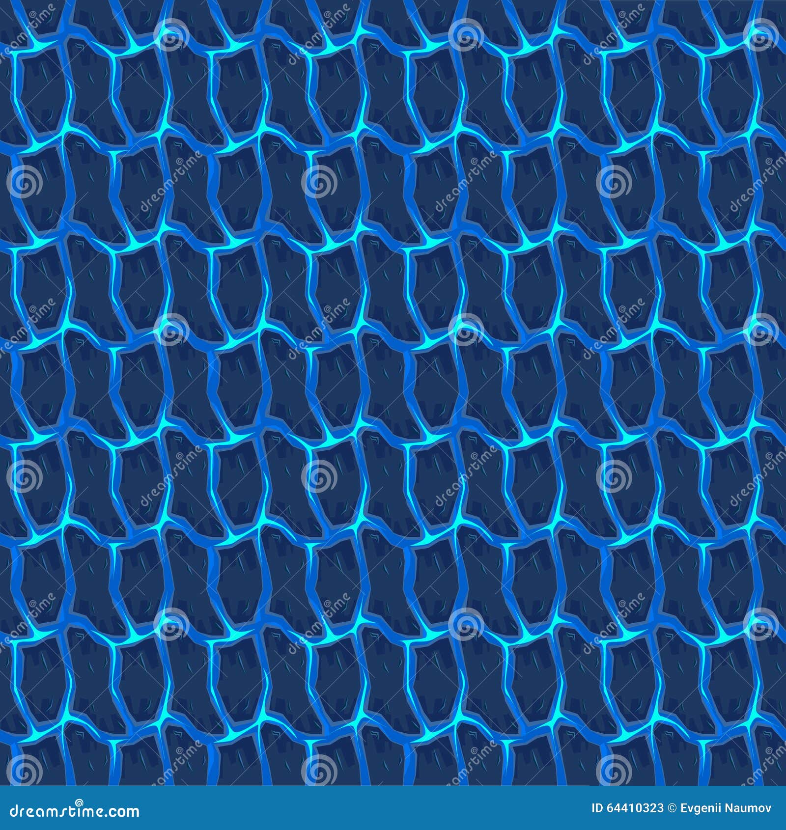 Blue Wavy Elements Texture Background. Vector Stock Vector ...