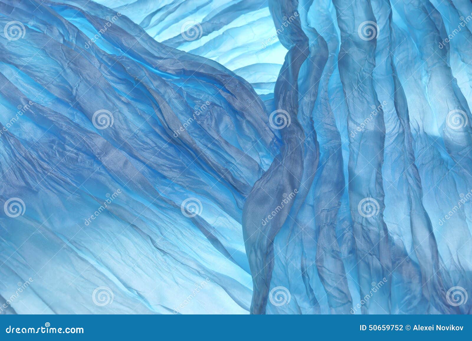 Blue Wavy Fabric Texture Background Stock Photo - Image of curve, silk ...
