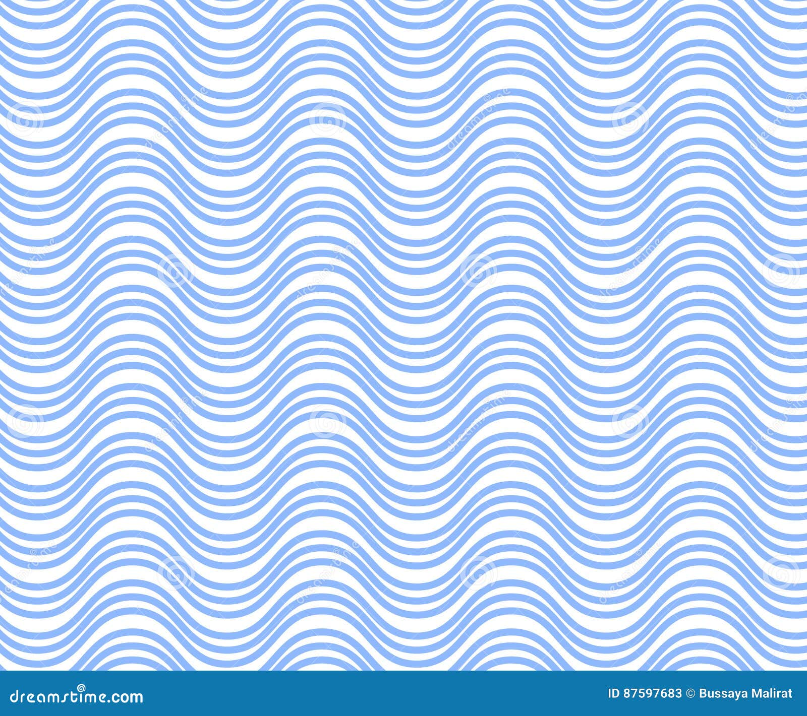 Blue Wavy Line Pattern Vector Stock Vector - Illustration of water ...