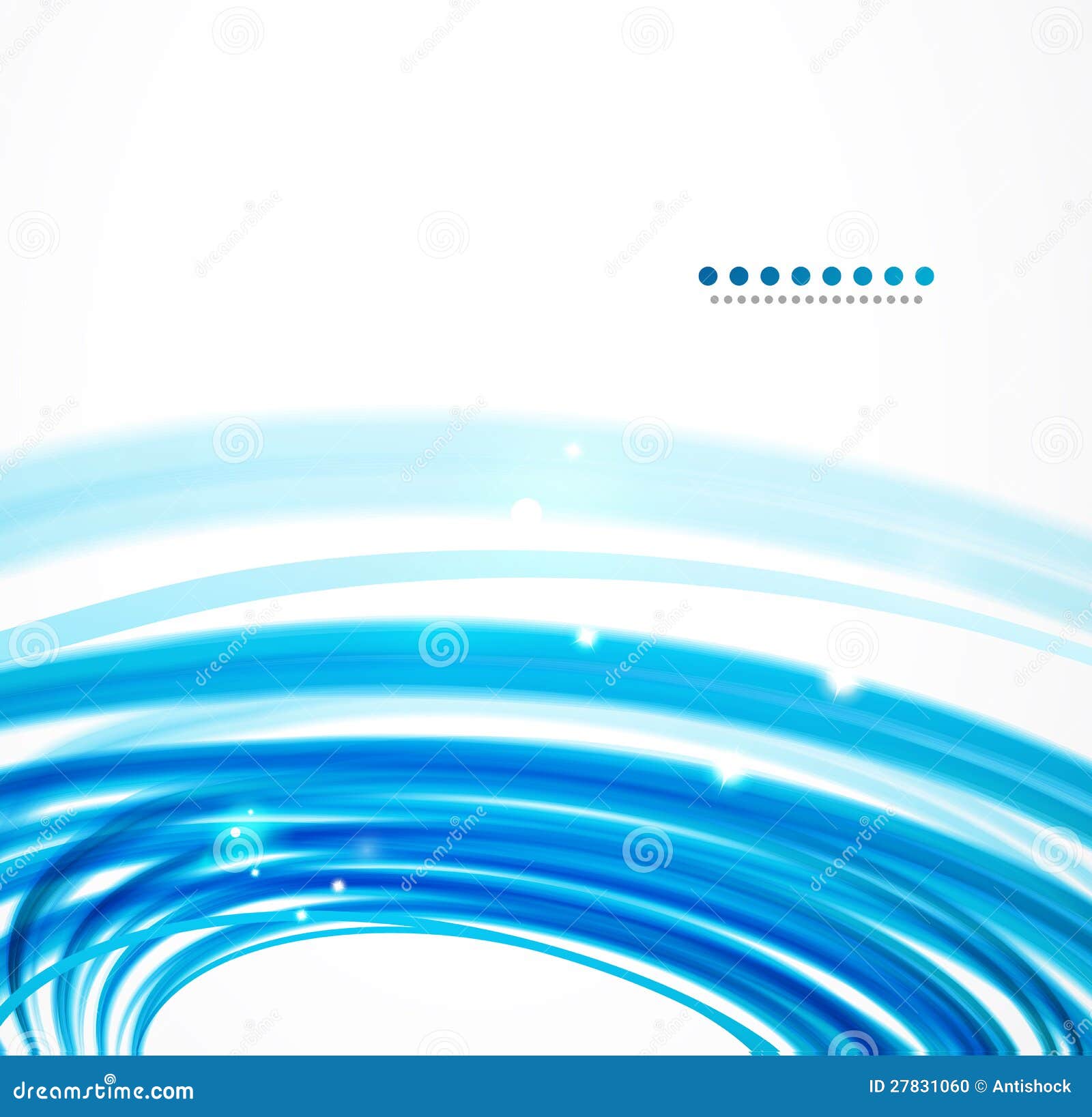 Blue wavy lines stock vector. Illustration of future - 27831060