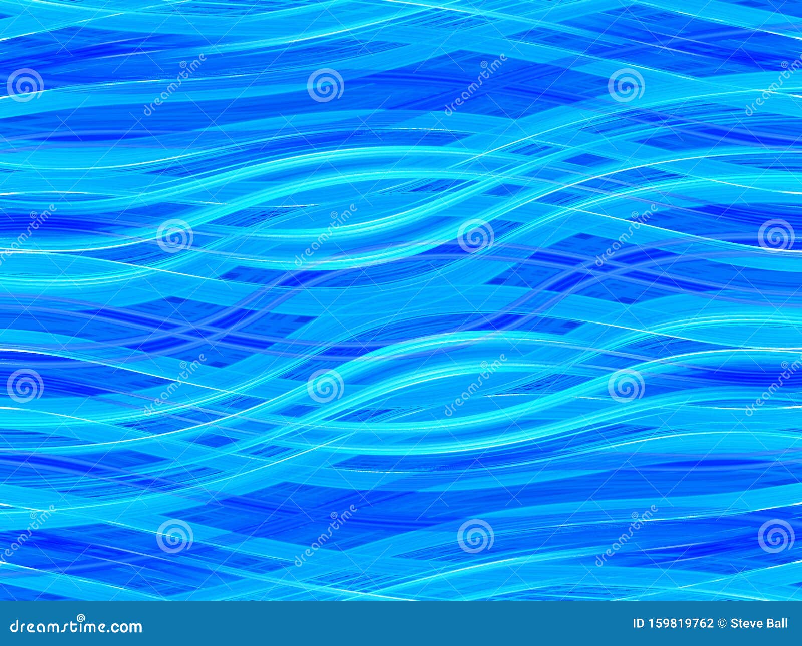 Blue wavy lines background stock illustration. Illustration of curves ...