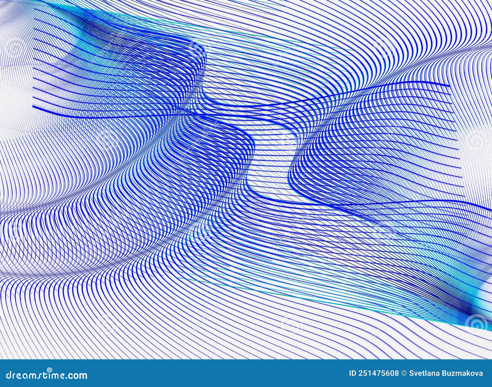 The Blue Wavy Lines are Grouped, Intersect and Create an Interesting ...