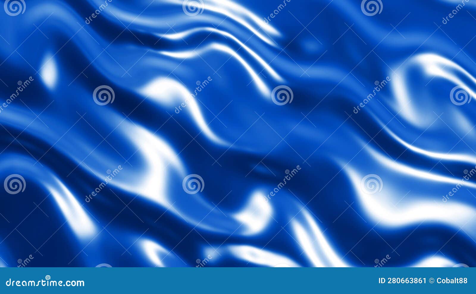 Blue Wavy Plastic Shiny Background, Smooth Wavy Texture Pattern, 3d ...
