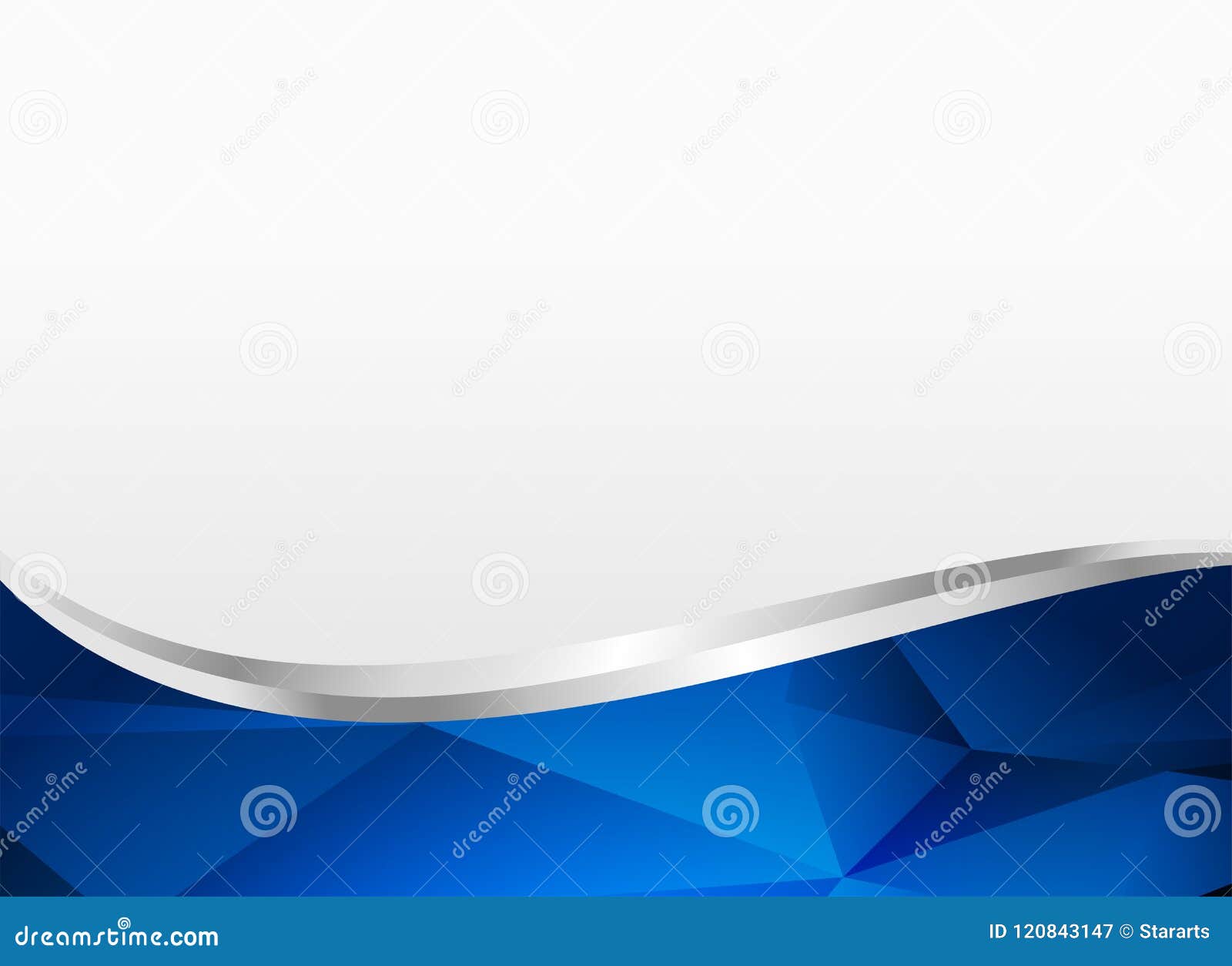 Blue Wavy Shape Background Layout Stock Vector - Illustration of ...