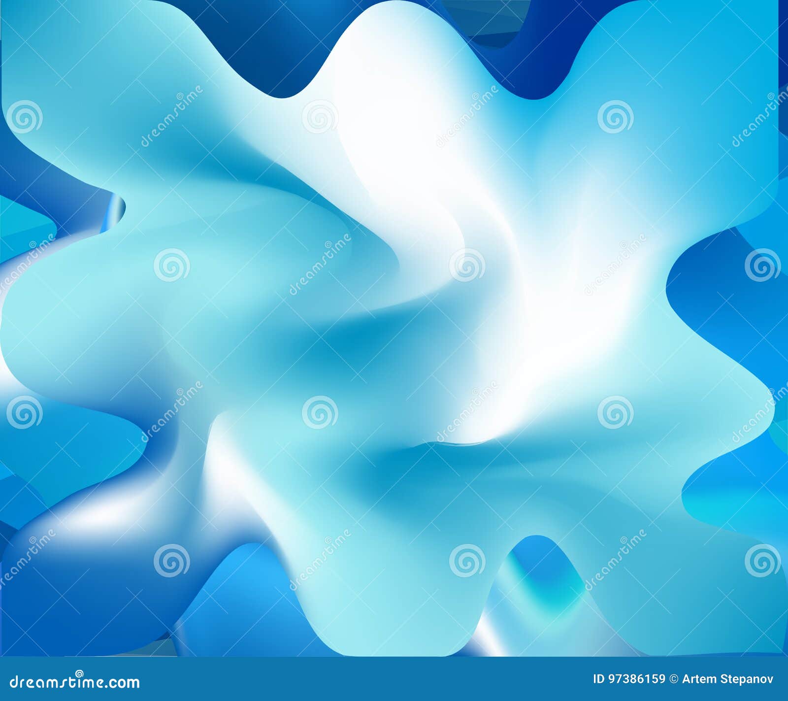 Blue Wavy Vector Background Stock Vector - Illustration of strip ...