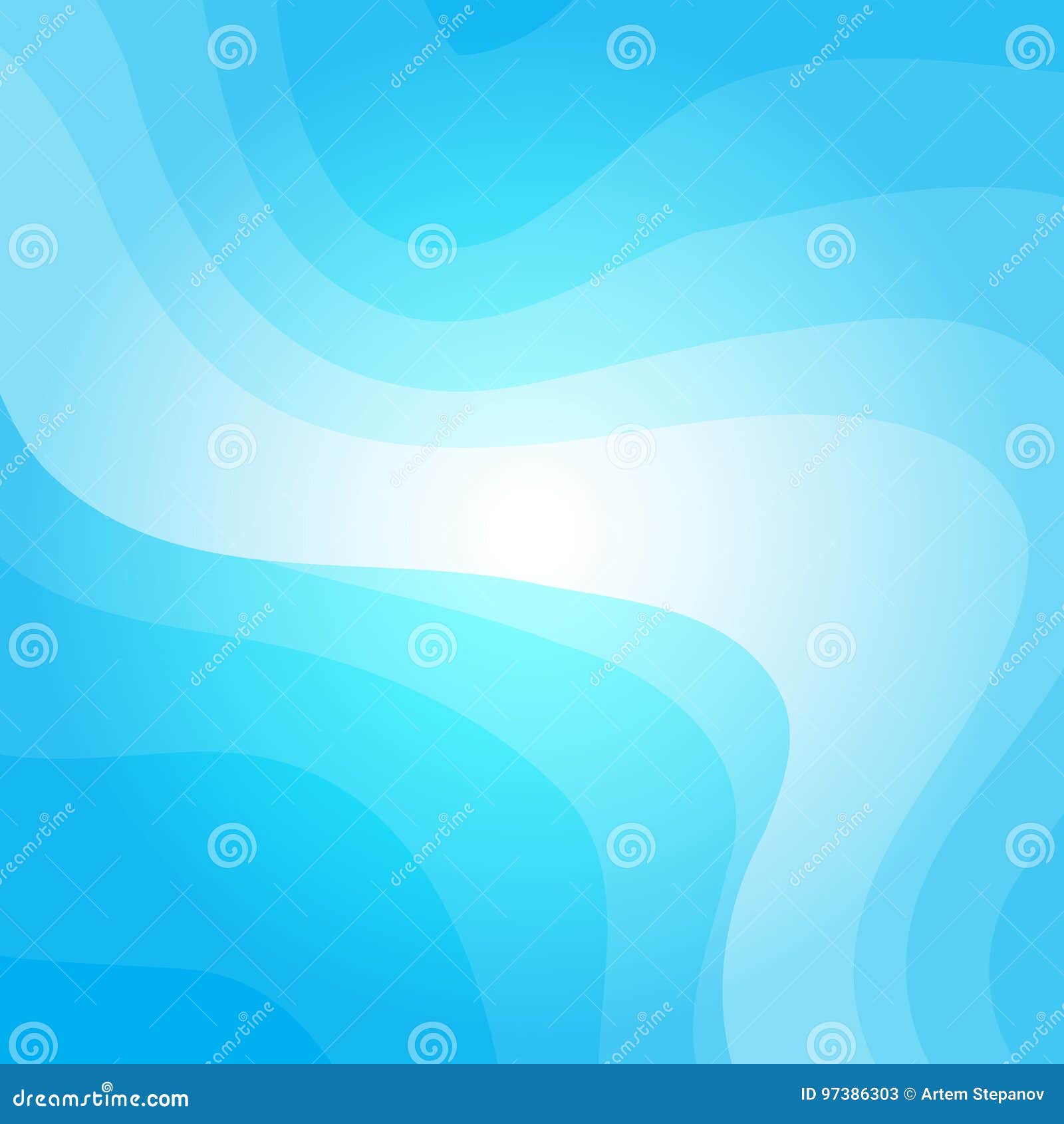 Blue Wavy Vector Background Stock Vector - Illustration of line ...