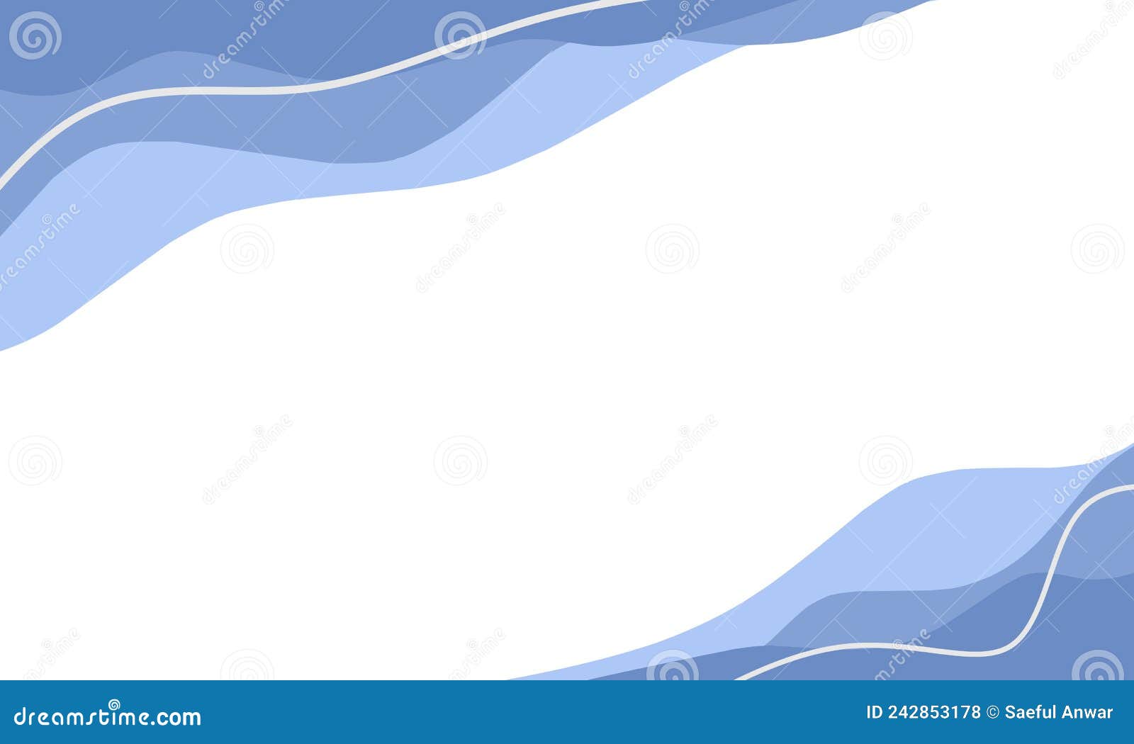 Blue Wavy Vector Background Stock Vector - Illustration of wavy ...