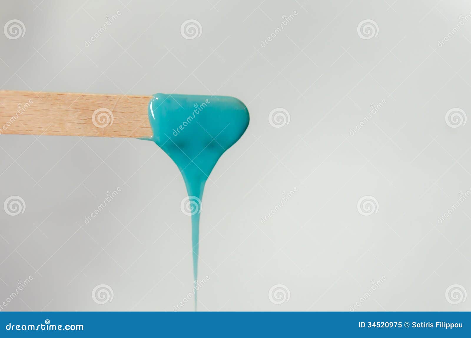 Blue Wax stock image. Image of isolated, honey, spatula - 34520975