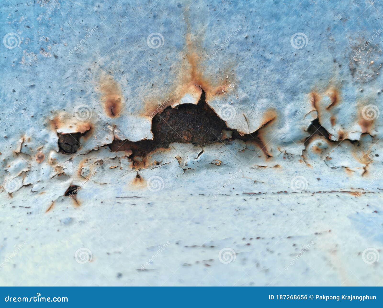 Blue Weathered Metal Surface. Stock Photo - Image of damaged, marine ...