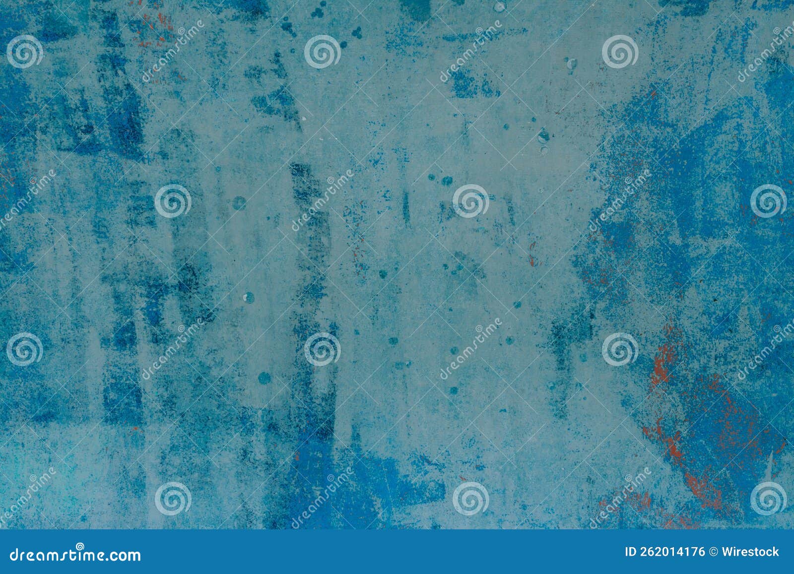 Blue Weathered Textured Wall Background Stock Photo - Image of material ...