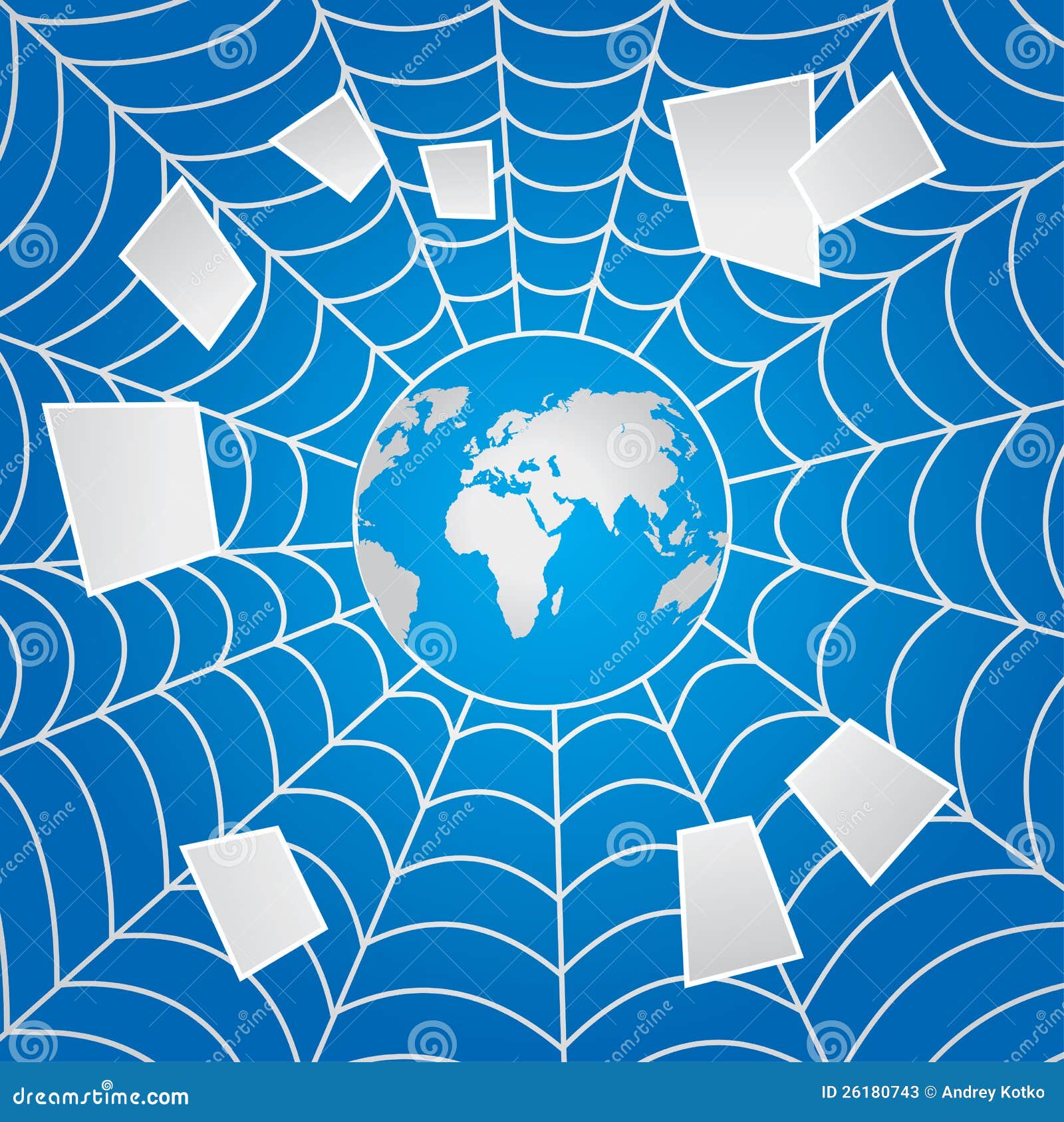 Blue web stock vector. Illustration of ocean, abstract - 26180743