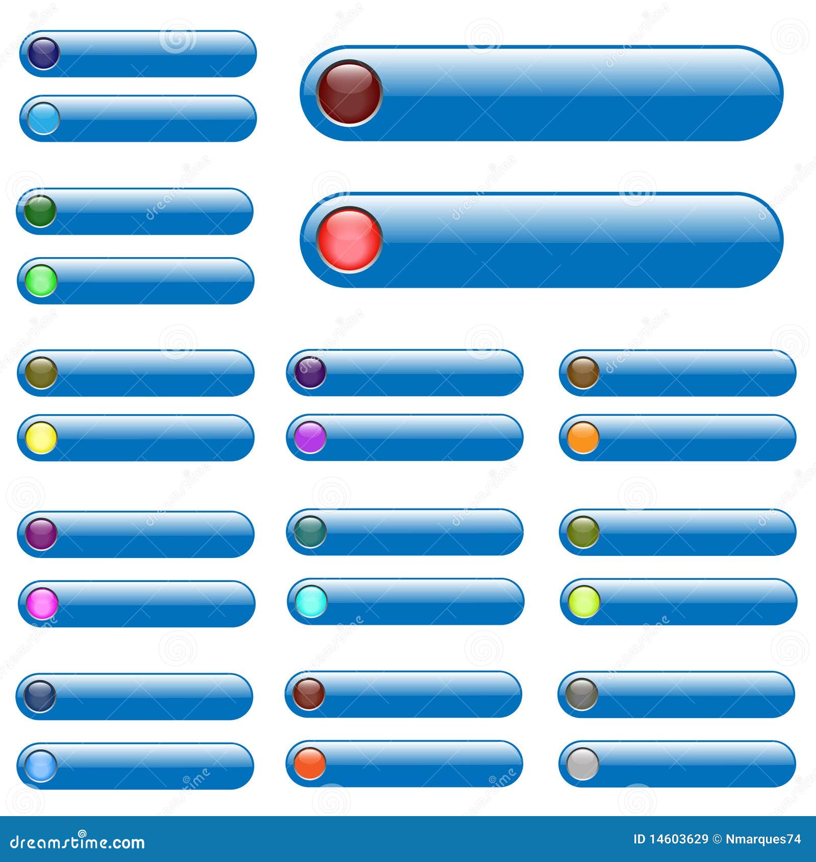 Blue Web Bars stock vector. Illustration of modern, graphic - 14603629