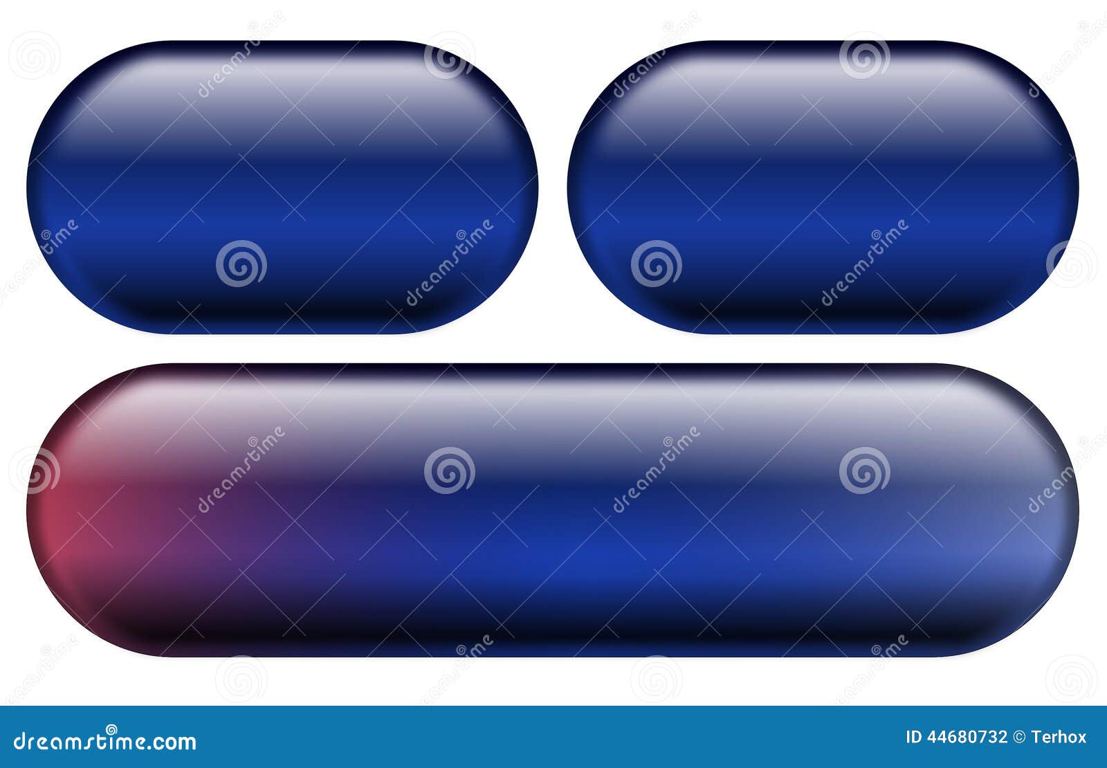 Blue web buttons stock illustration. Illustration of illustrated - 44680732