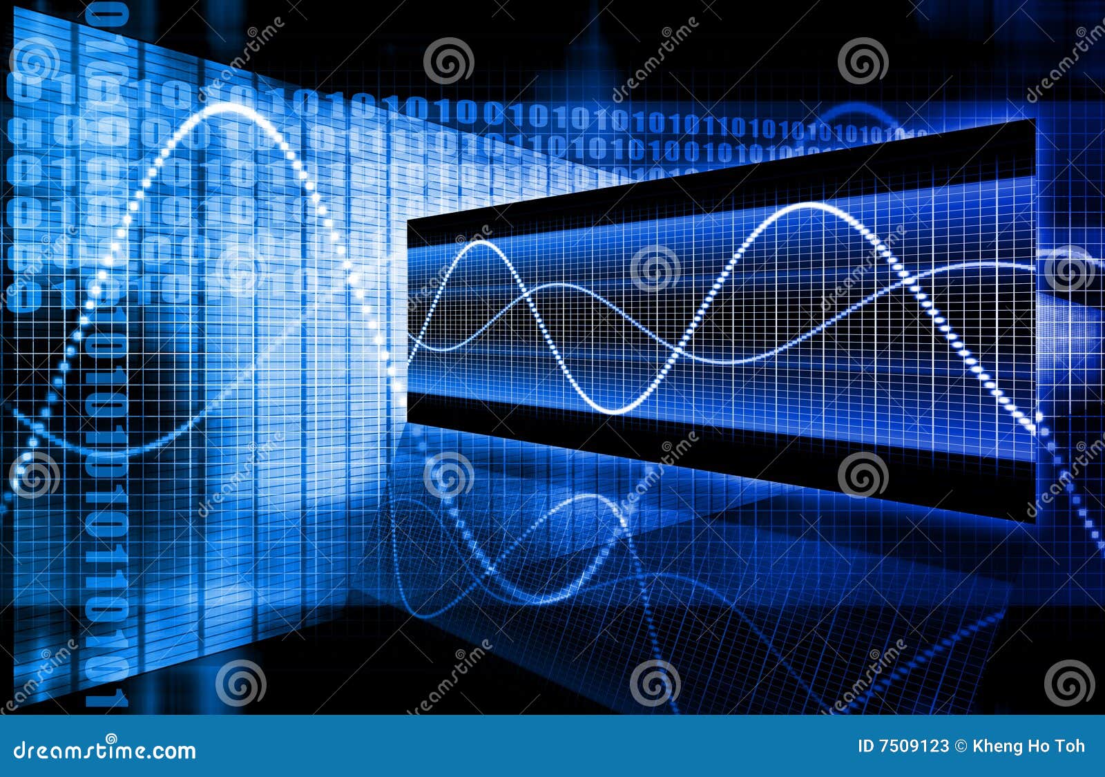 Blue Web Internet Online Growth Stock Illustration - Illustration of ...