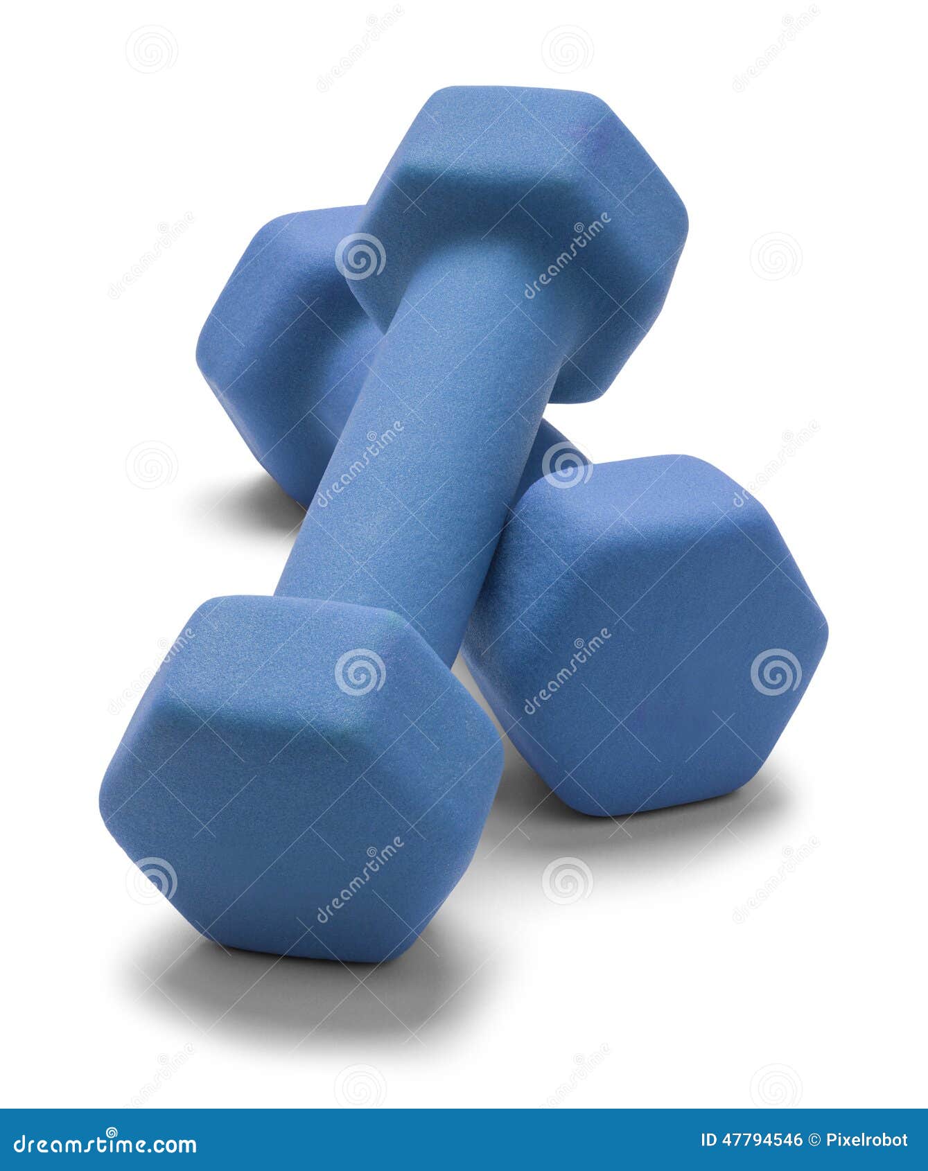 Blue Weights stock photo. Image of healthy, exercise - 47794546
