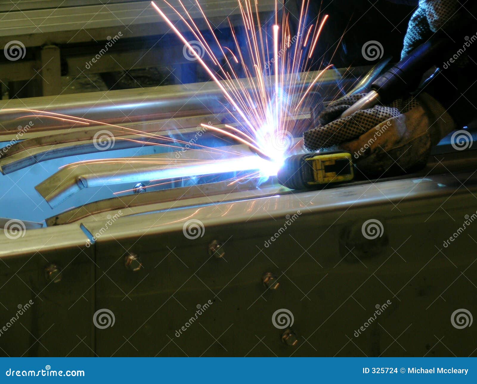Blue Welding stock photo. Image of industry, intense, steel - 325724